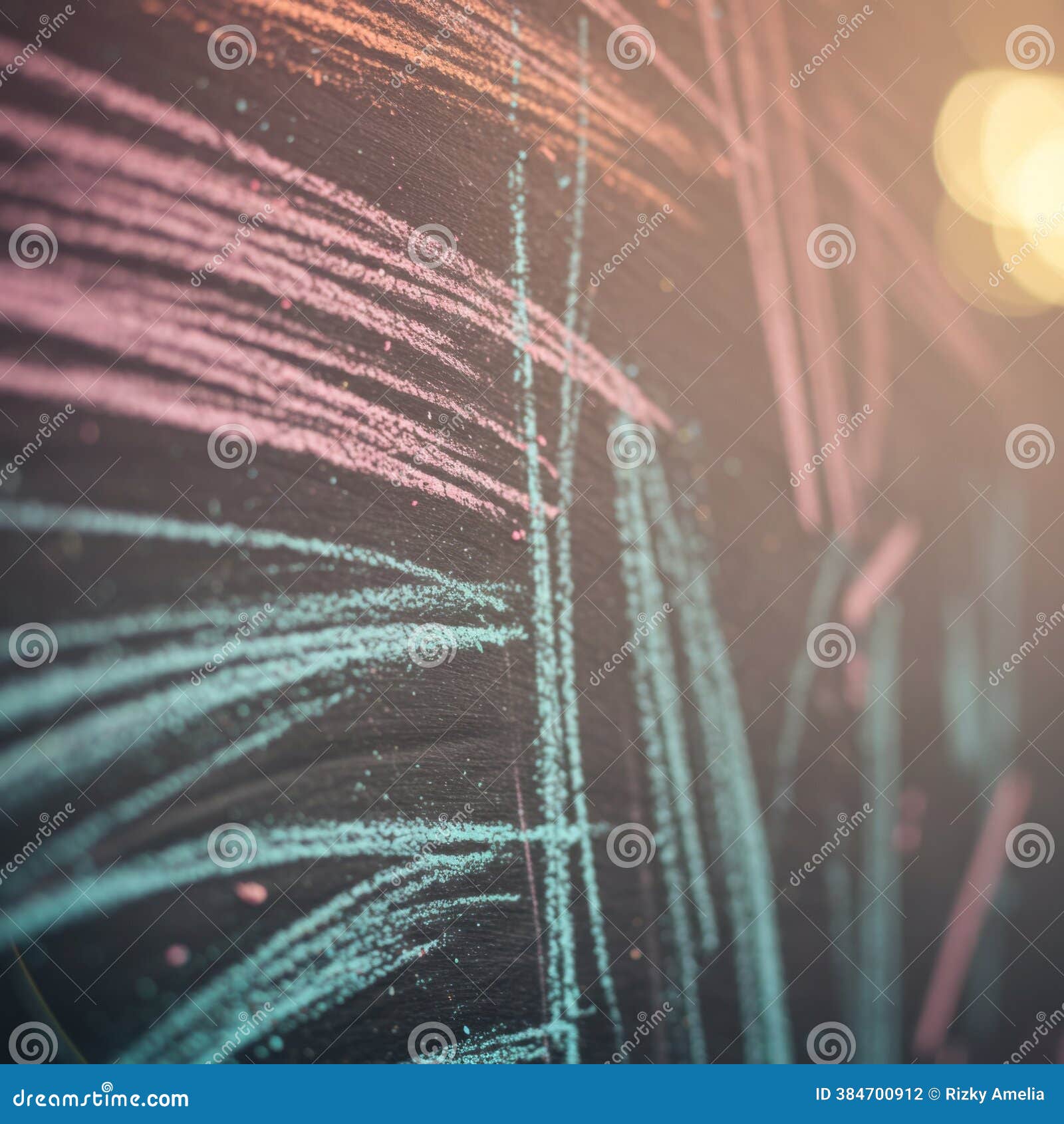 Set Of Chalk Lines On Chalkboard Background. Hand Drawn Vector Borders ...