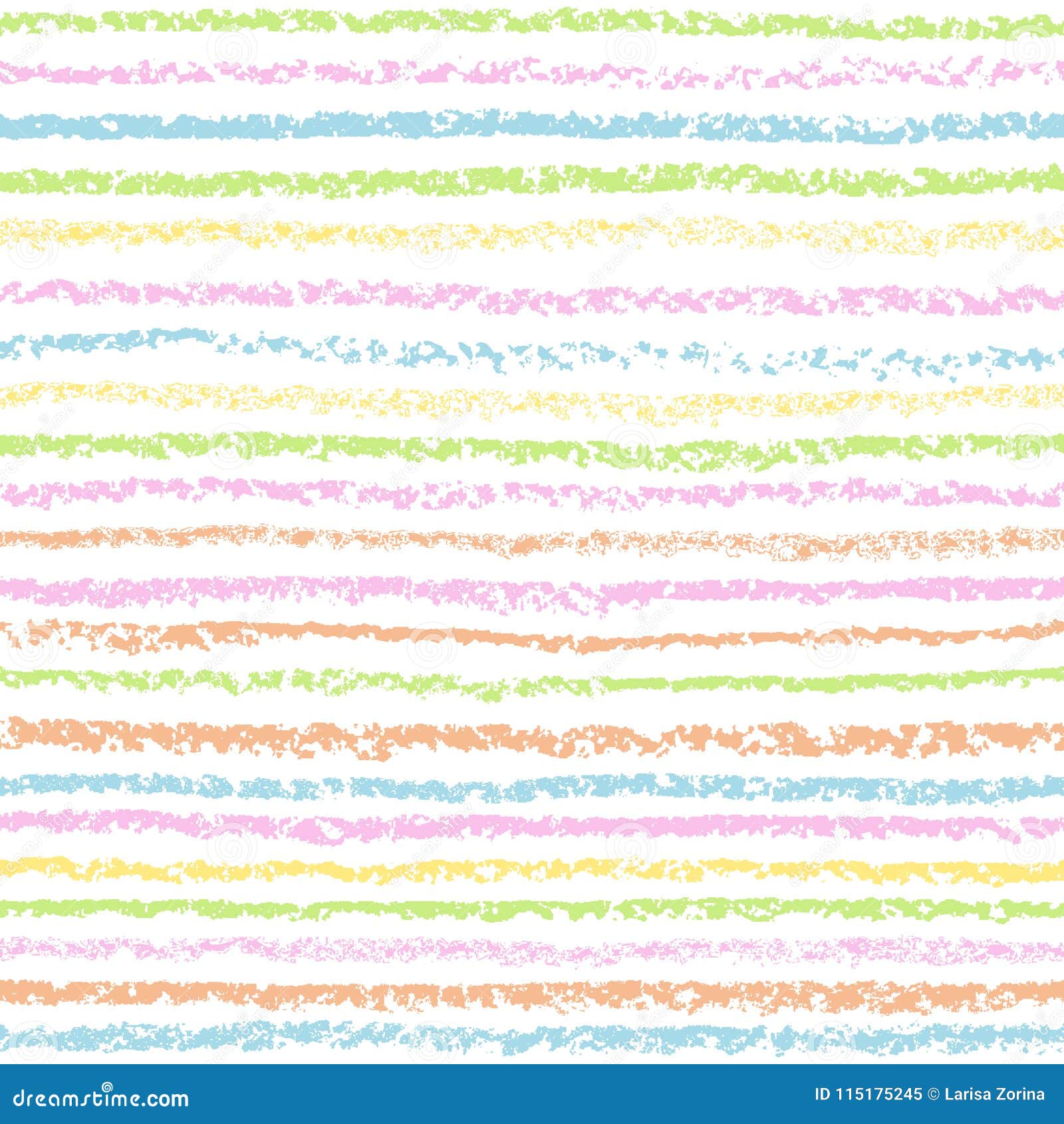 Striped Pattern with Hand Drawing Soft Pastel Color Artistic Strokes ...