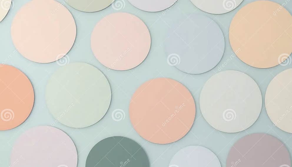 Pastel Circle Background: Soft Color Palette for Design Inspiration ...