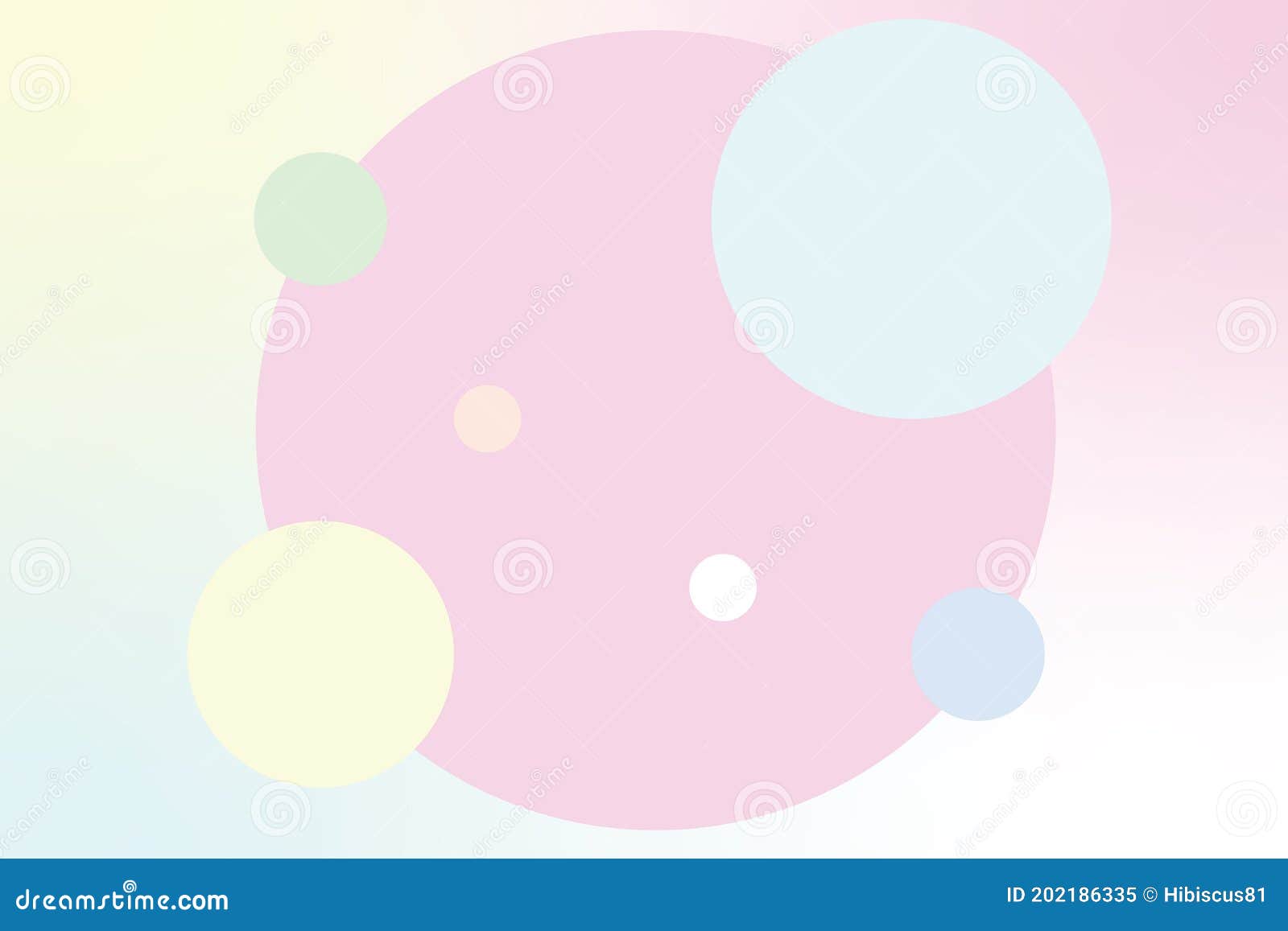 Pastel Circles on a Pastel Background Stock Vector - Illustration of ...