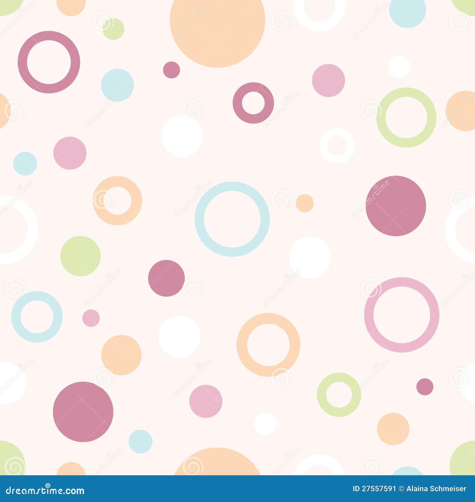 Pastel Circles Pattern Stock Image - Image: 27557591