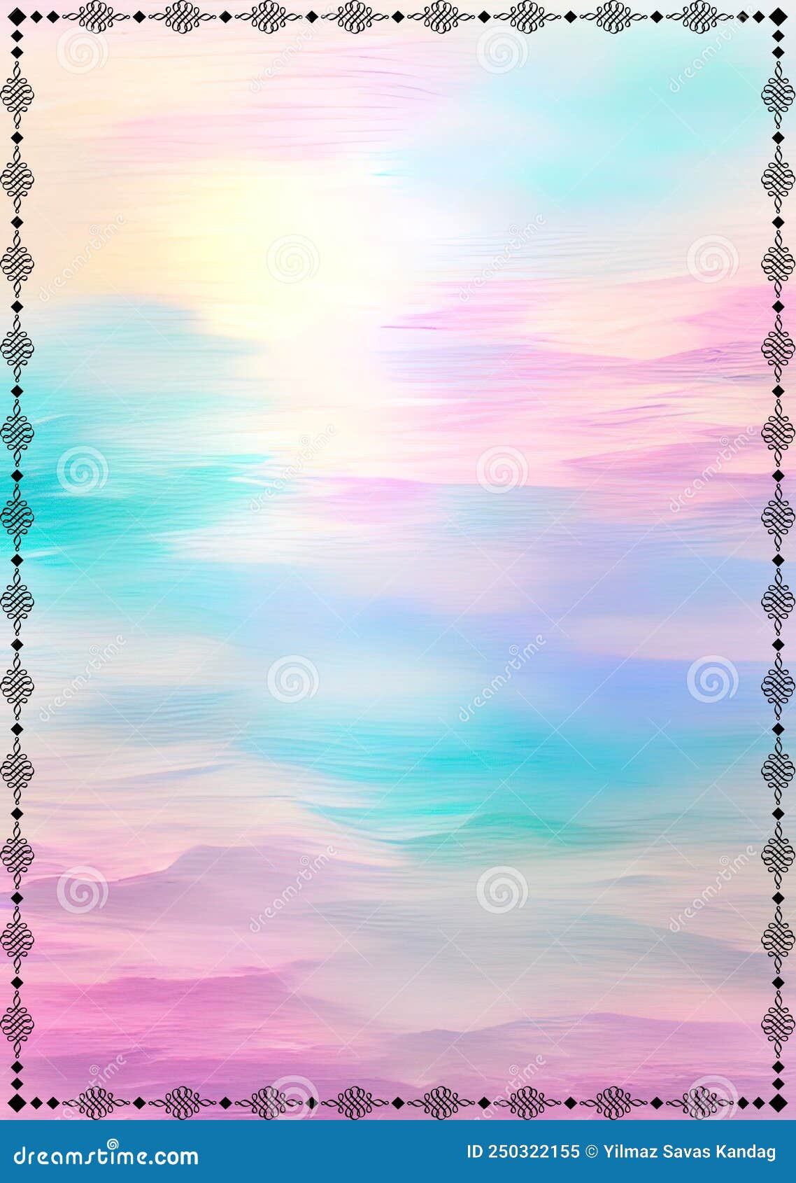 Pastel Color Background Frame Pattern Stock Illustration - Illustration ...