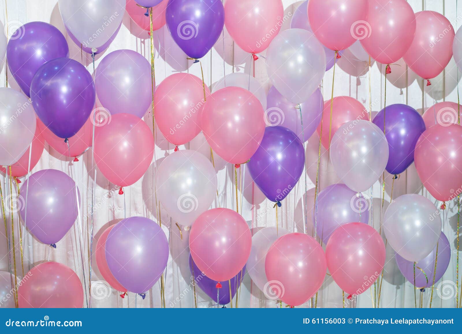 Pastel color balloons stock image. Image of party, celebration - 61156003