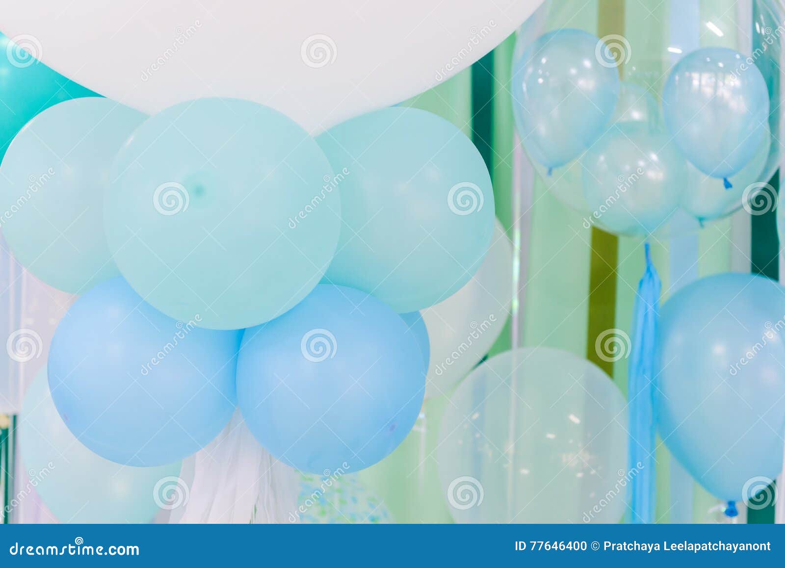 Pastel color balloons stock photo. Image of celebration - 77646400