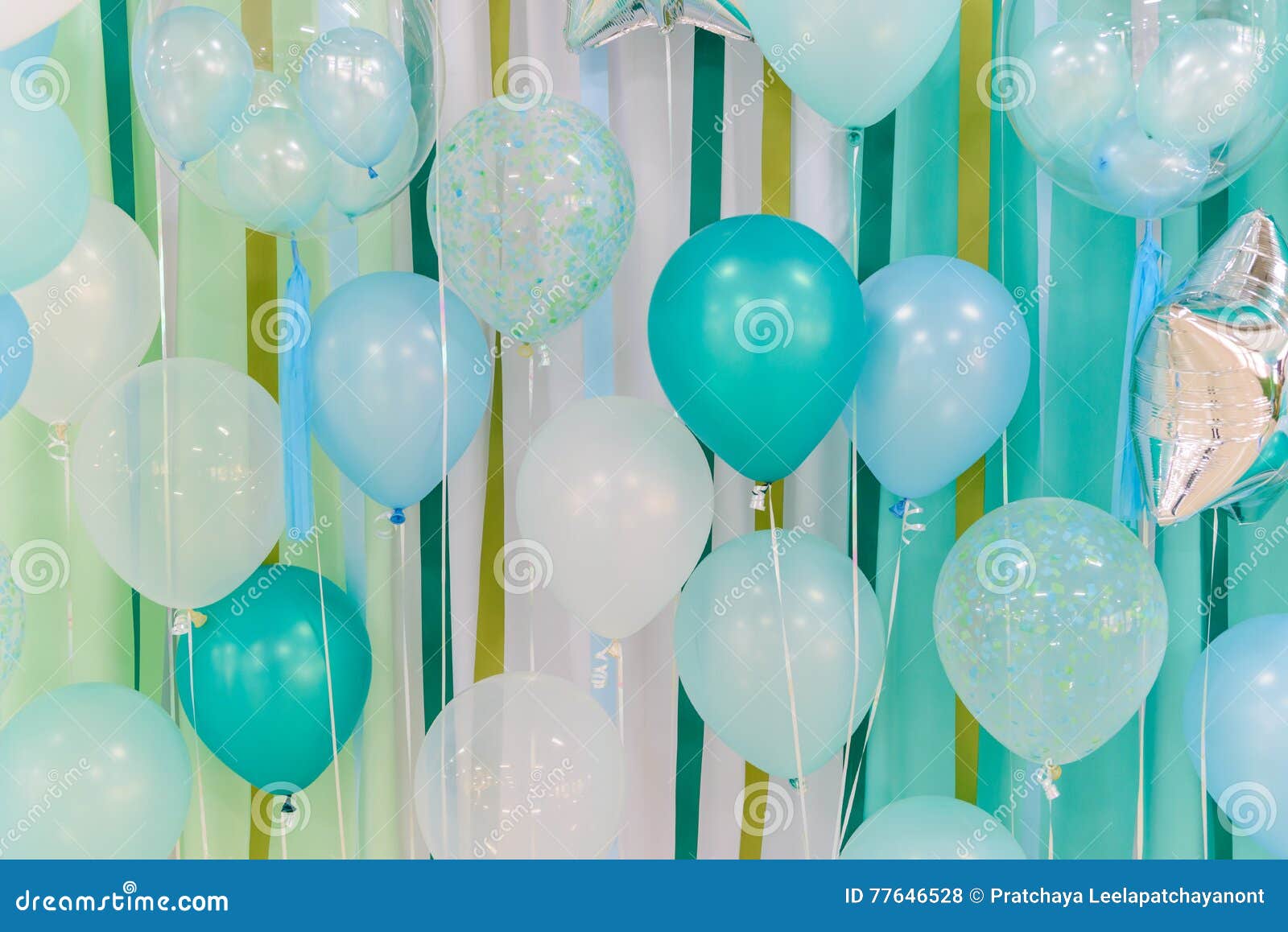 Pastel color balloons stock photo. Image of holiday, pastel - 77646528