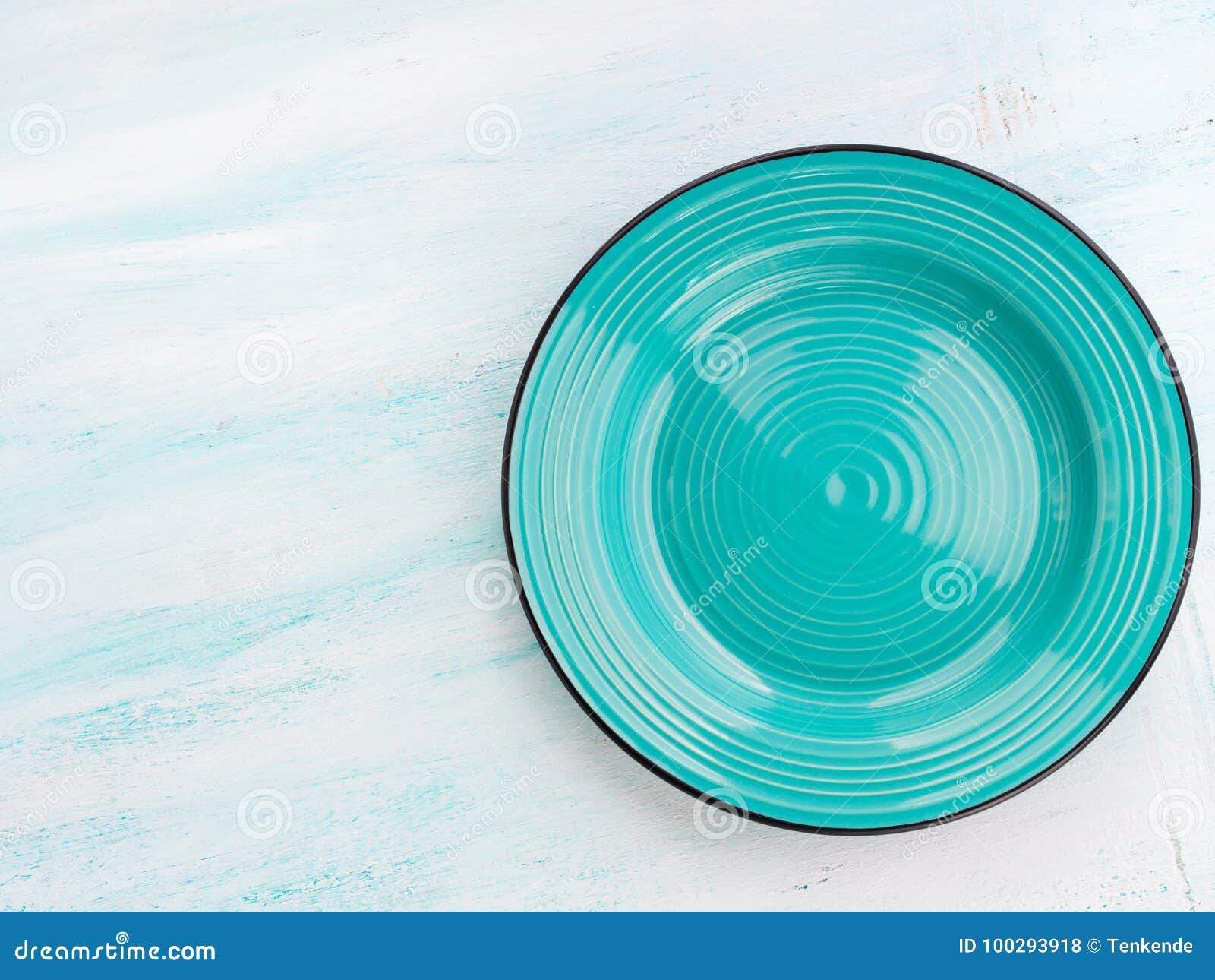 Pastel Color Ceramic Plate Dish Top View Stock Photo - Image of ...