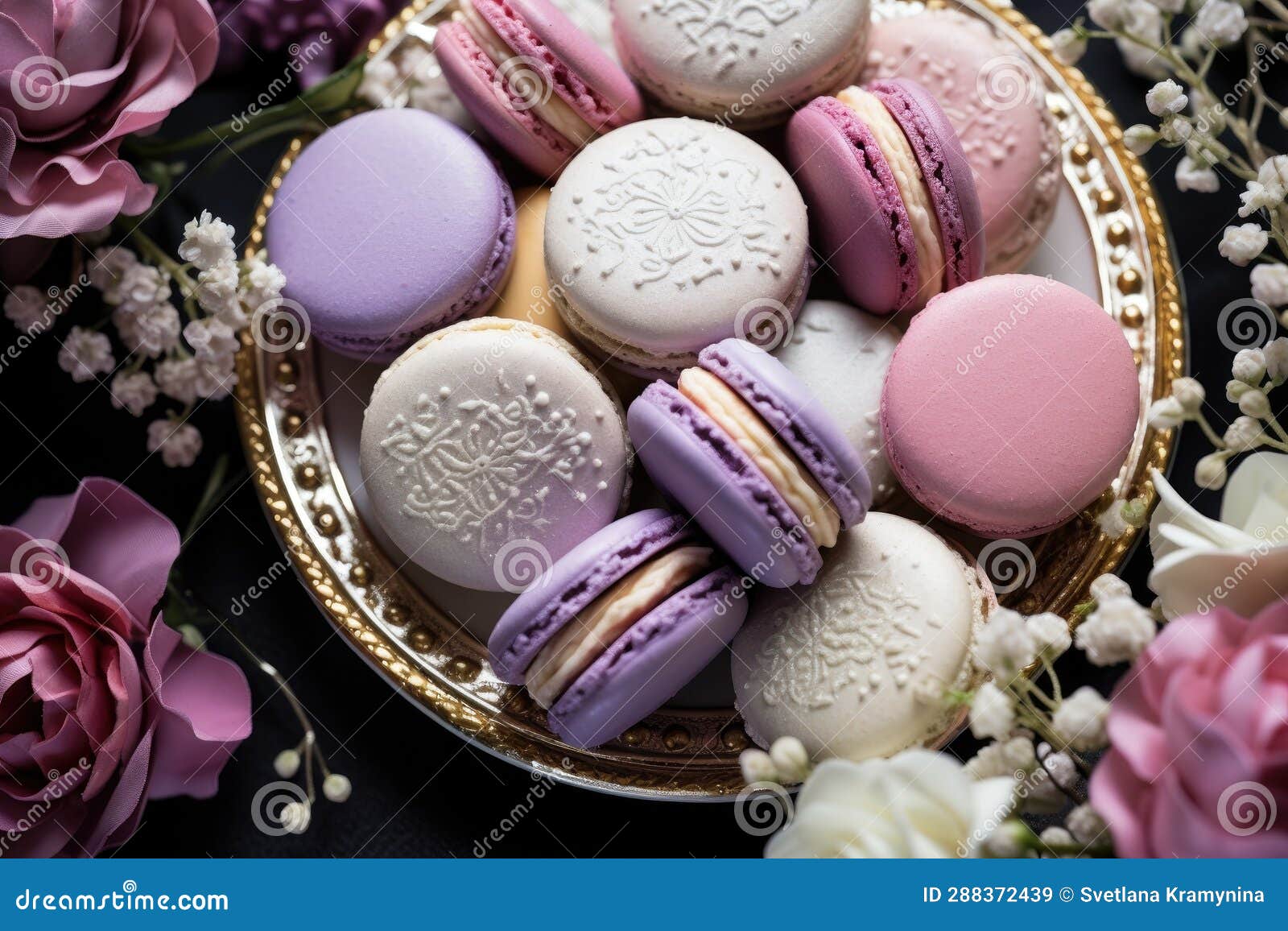 Pastel Color French Macarons Stock Image - Image of background ...