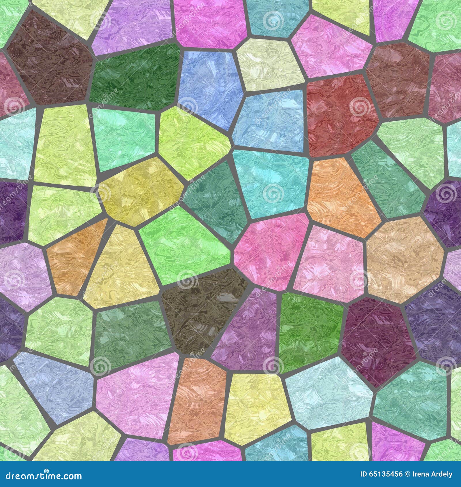 Pastel Color Full Marble Irregular Stony Mosaic Seamless Pattern ...