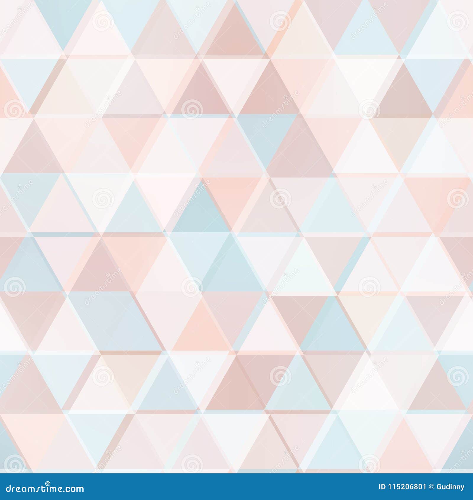 Pastel Color Geometric Triangle Pattern Stock Vector - Illustration of ...