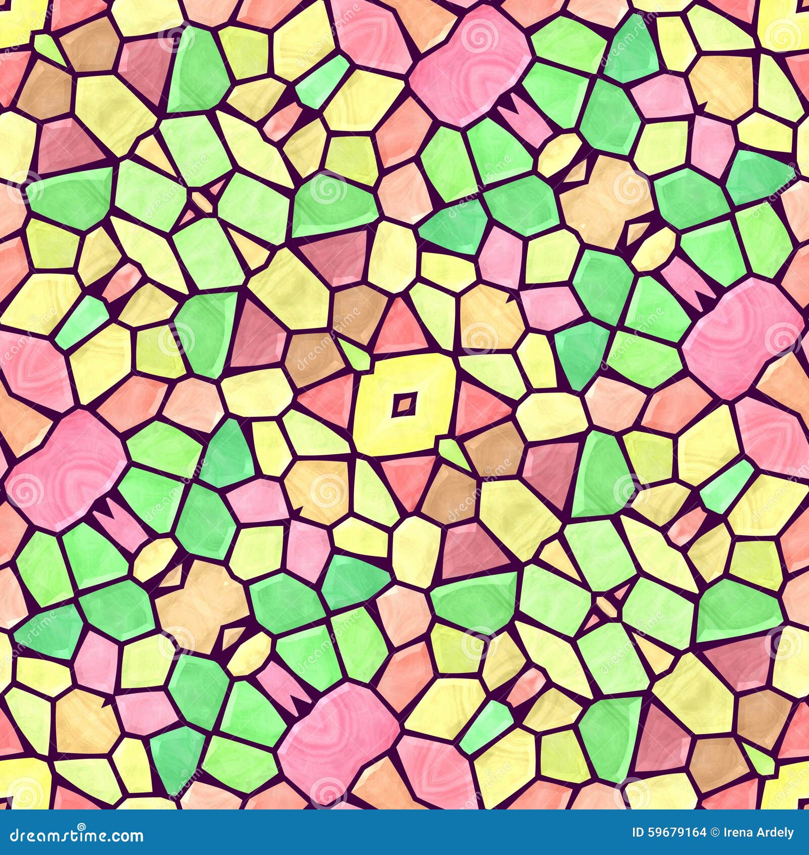 Pastel Color Mosaic Seamless Pattern Texture Background Stock ...