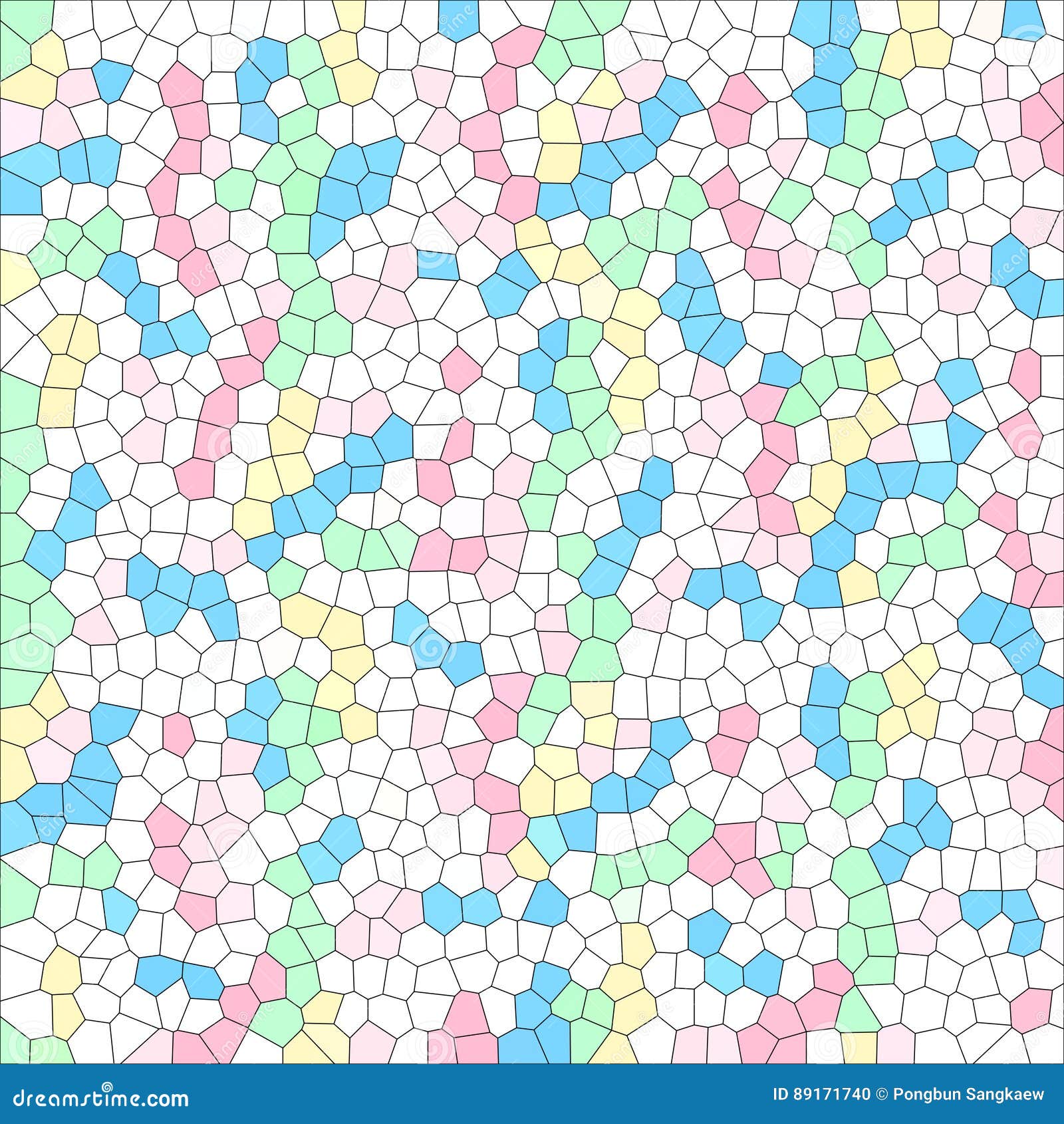 Colorful Mosiac Stained Glass Pattern Rotate Background, Spring Light ...