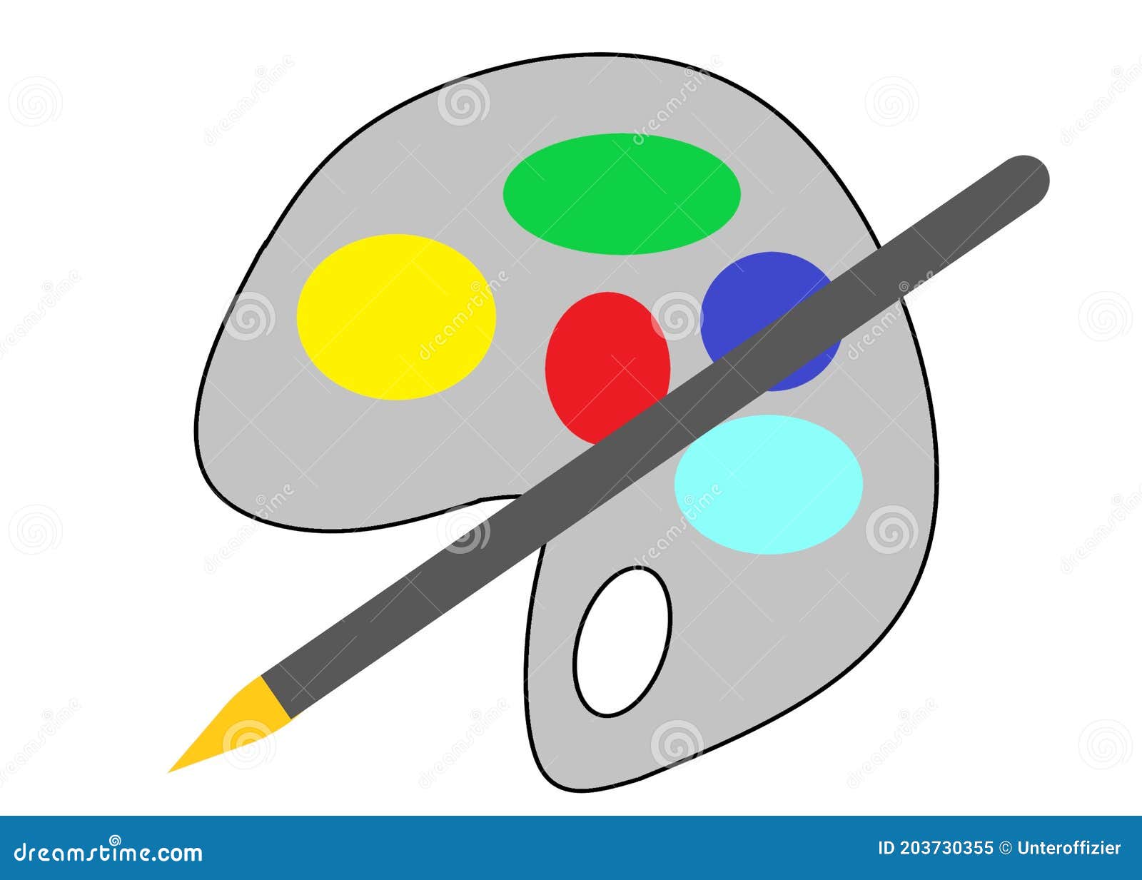 A Pastel Color Palette With Pastels On It And A Grey Paintbrush White ...