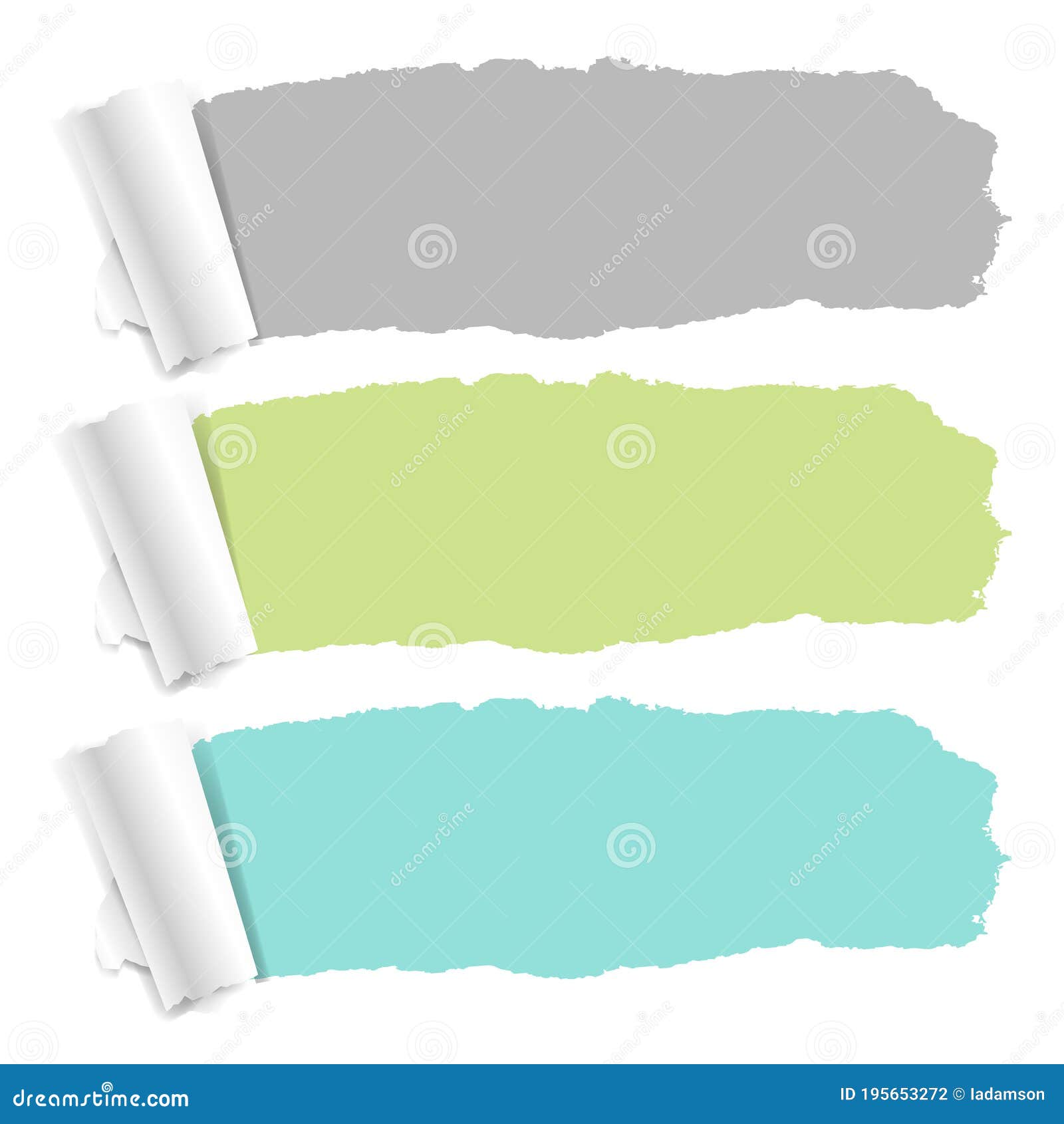 Pastel Color Torn Paper Set Stock Vector - Illustration of multi, green ... Pastel Color Torn Paper Set Stock Vector - Illustration of multi, green ...