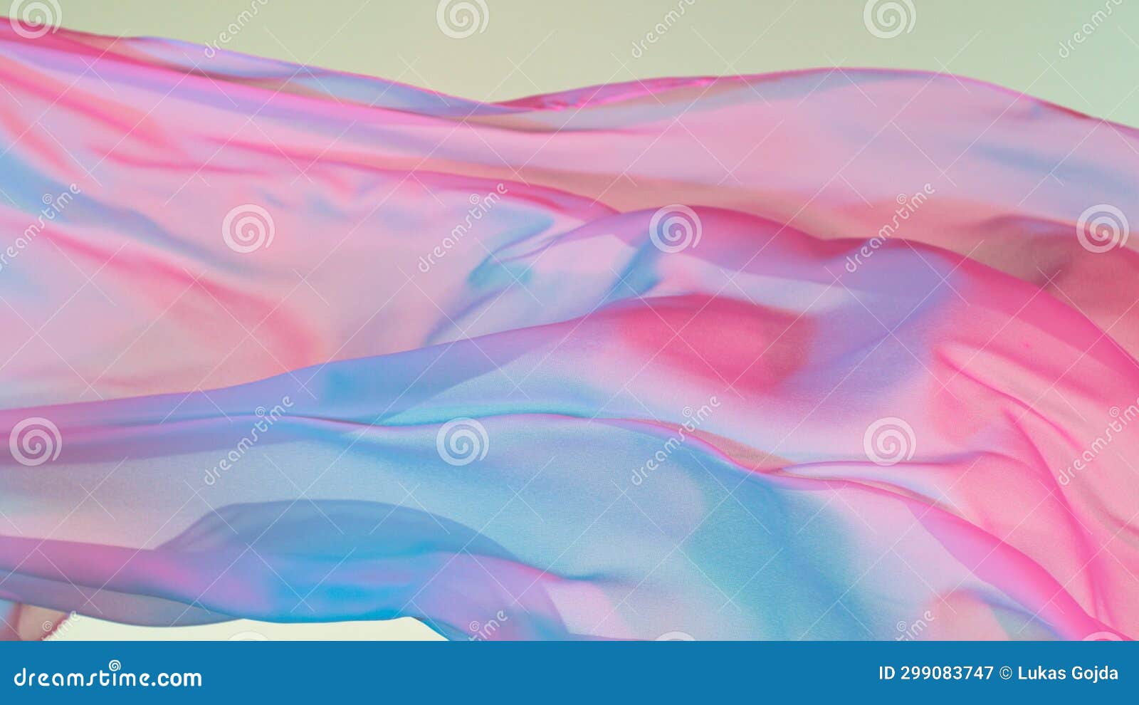 Pastel Color Transparent Silk Fabric Stock Image - Image of satin ...