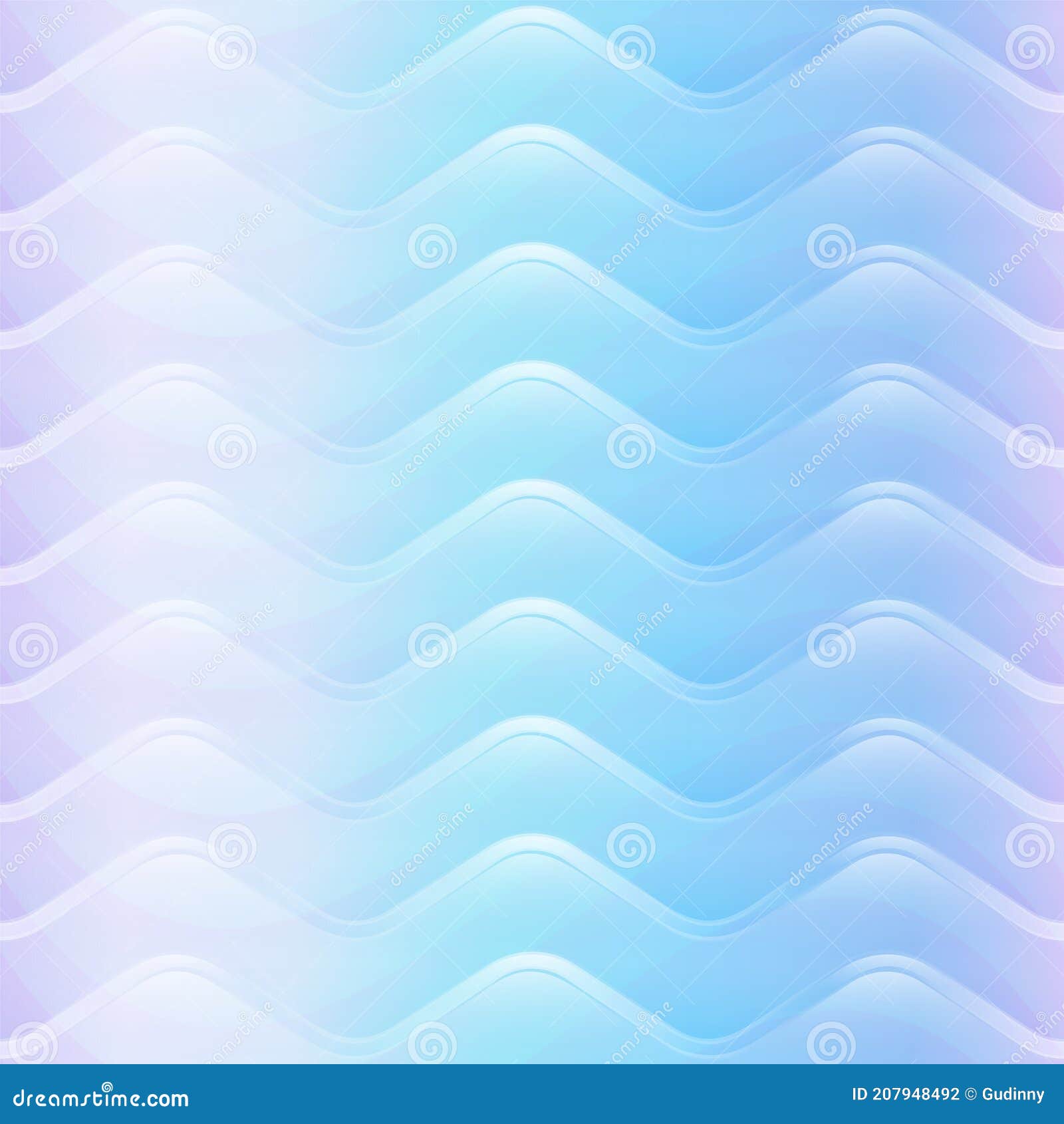 Pastel Color Wave Seamless Pattern Stock Vector - Illustration of wave ...