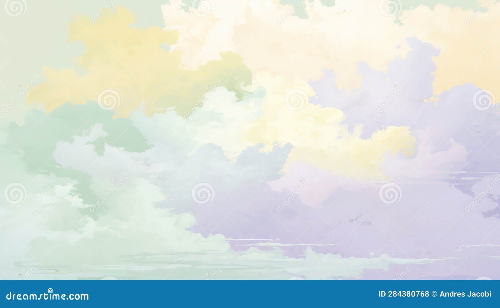 Pastel Colored Background of Sky Illustration Stock Illustration ...