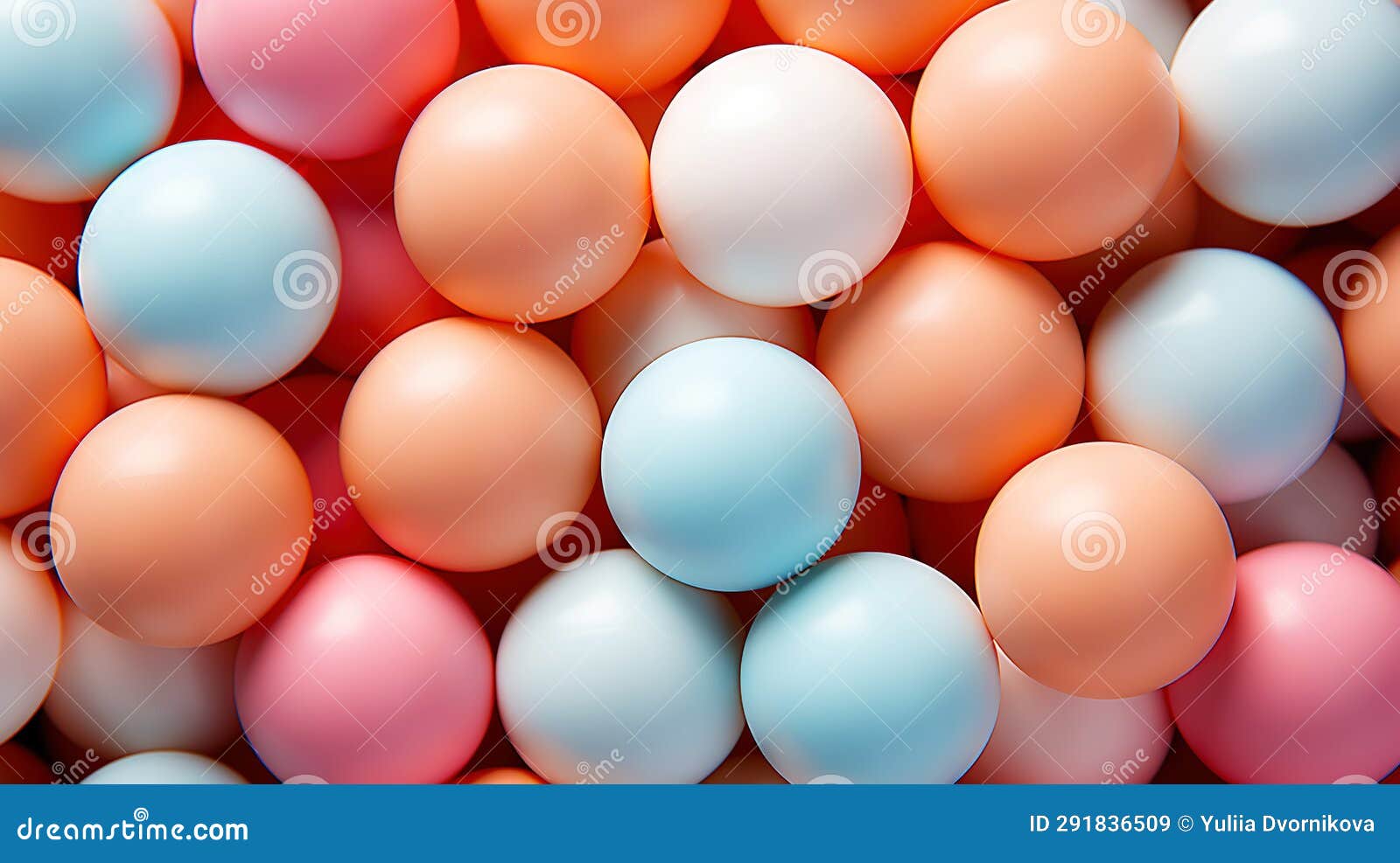 Pastel Colored Balls Background. Abstract Cute Backdrop Stock Image ...