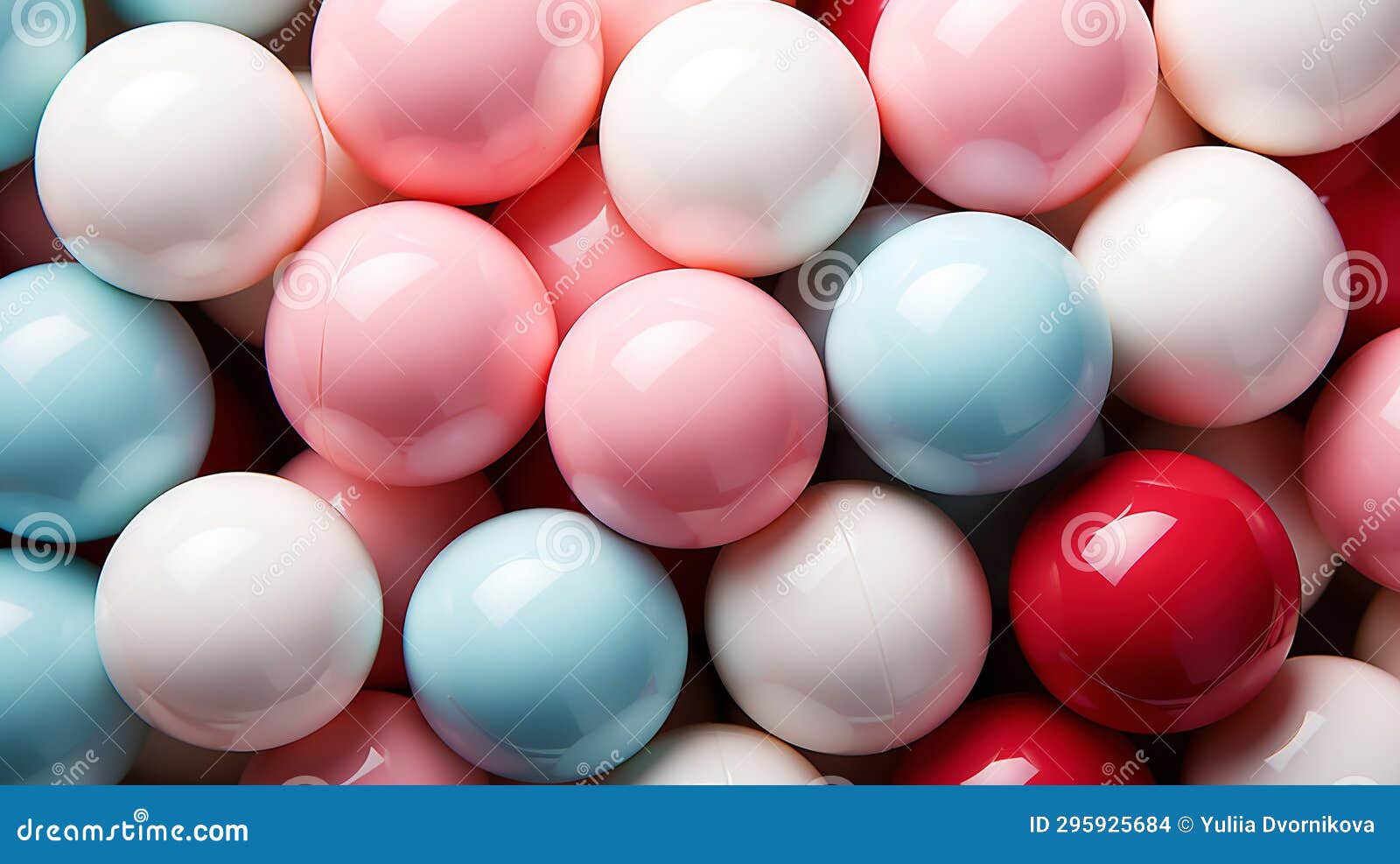 Pastel Colored Balls Background. Abstract Cute Backdrop Stock Photo ...
