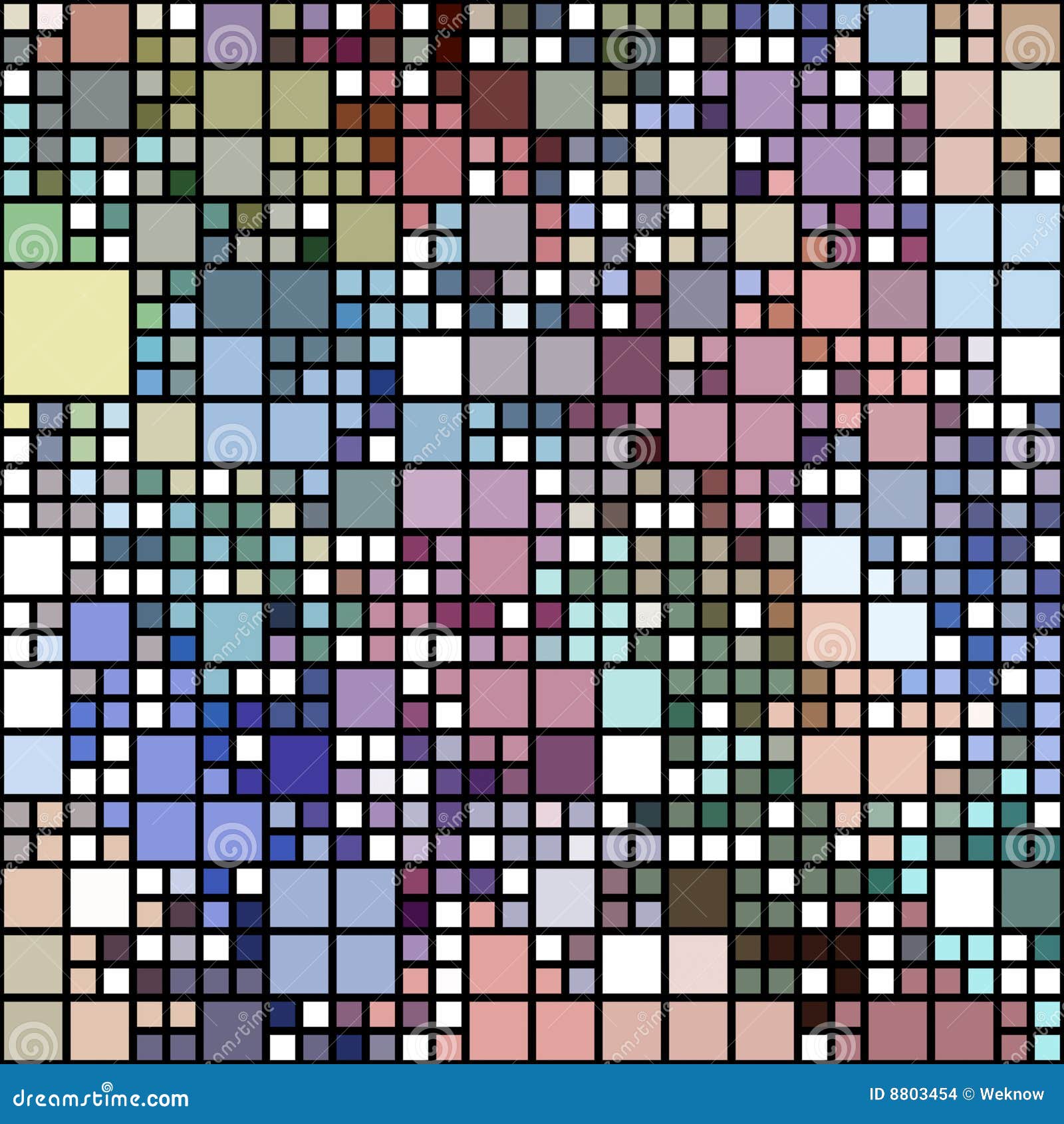 Pastel Colored Blocks Pattern Stock Illustration - Illustration of ...