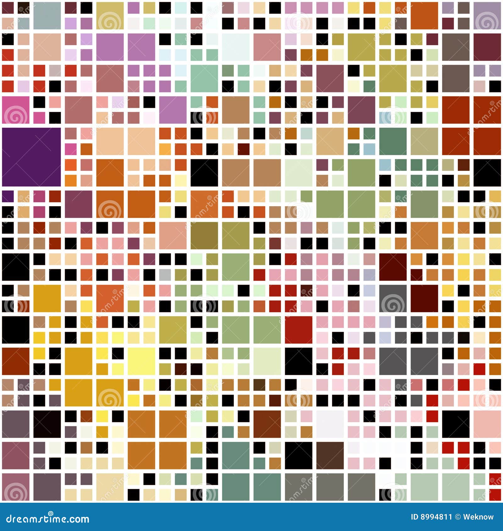 Pastel Colored Blocks Pattern Stock Illustration - Illustration of ...