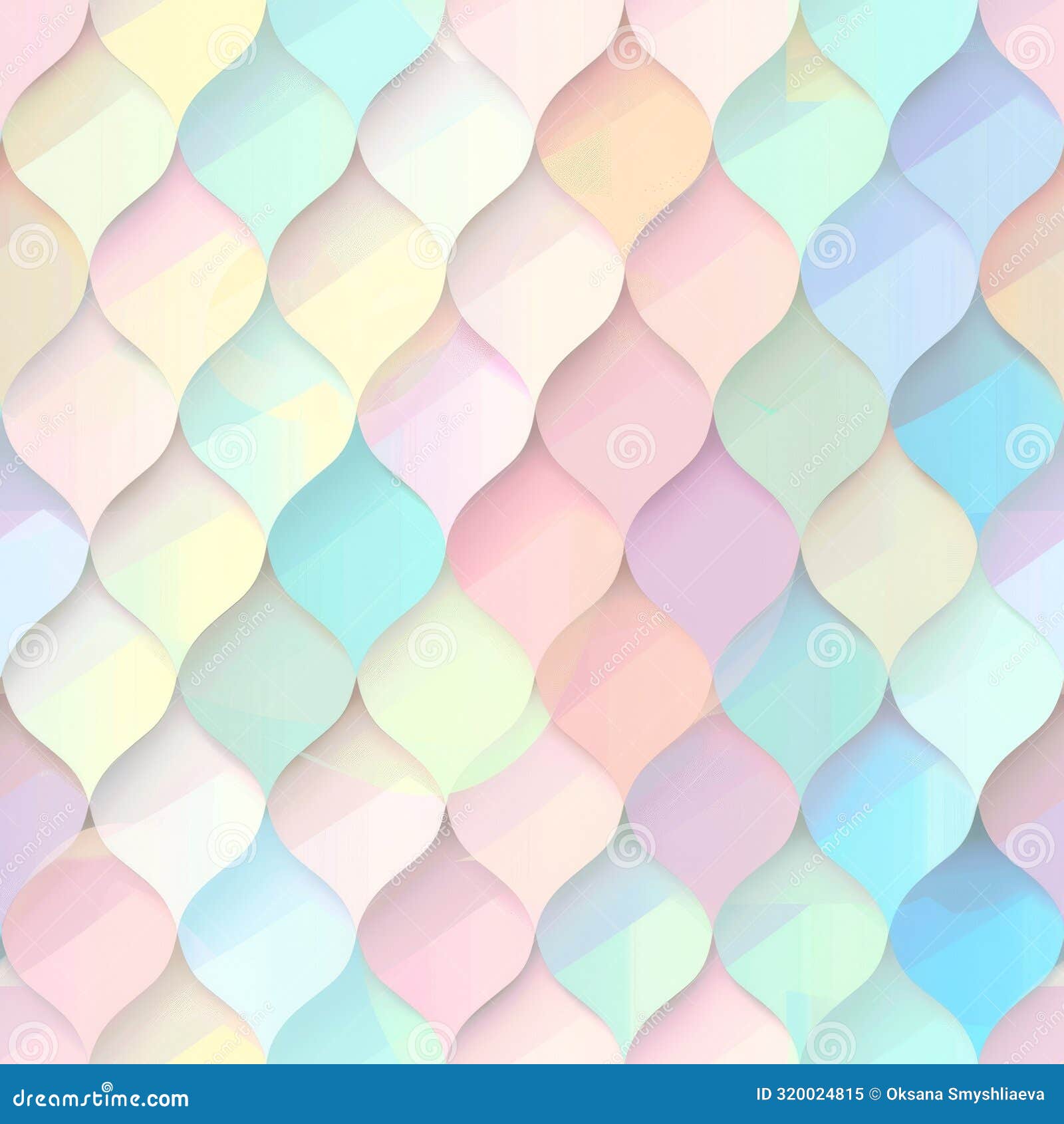 Pastel Colored Fish Scale Pattern Background for Elegant Design Stock ...