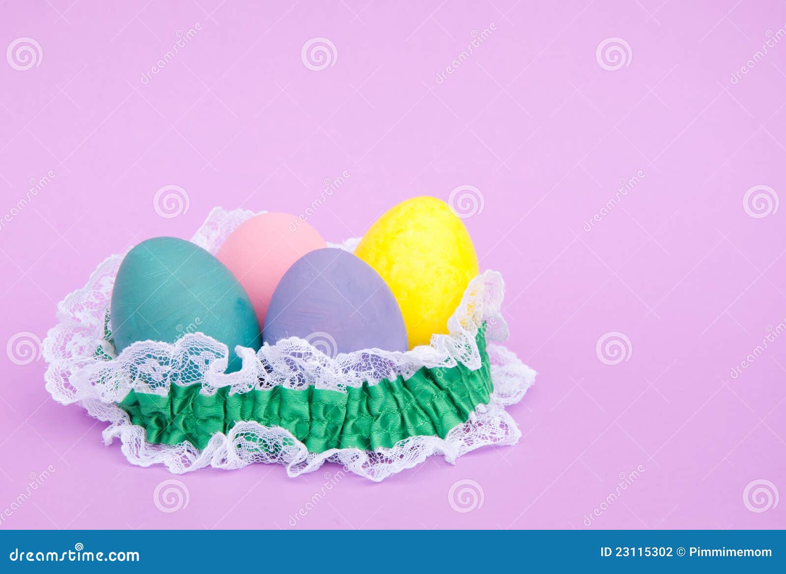 Pastel Colored Hand Painted Easter Egg Shells Stock Photo - Image of ...