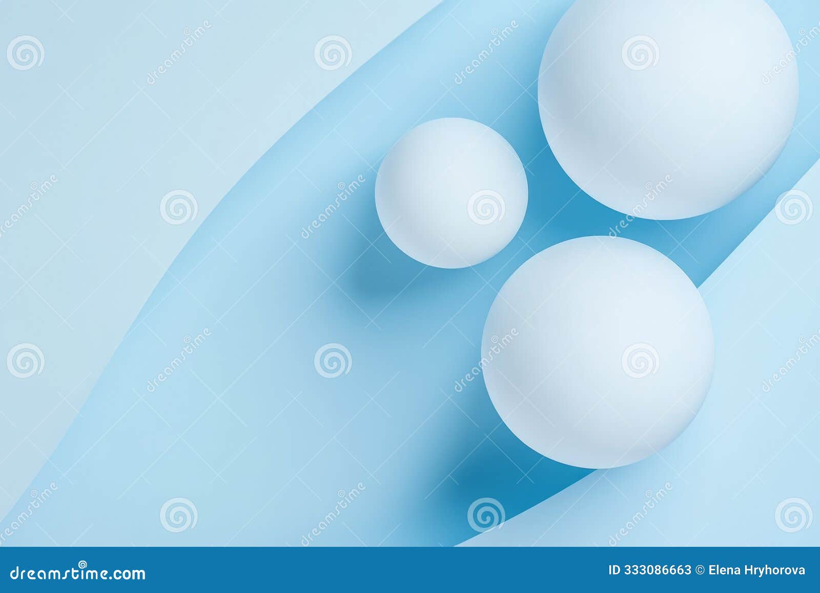 Pastel-colored Objects Arranged on a Blue Background Stock Illustration ...