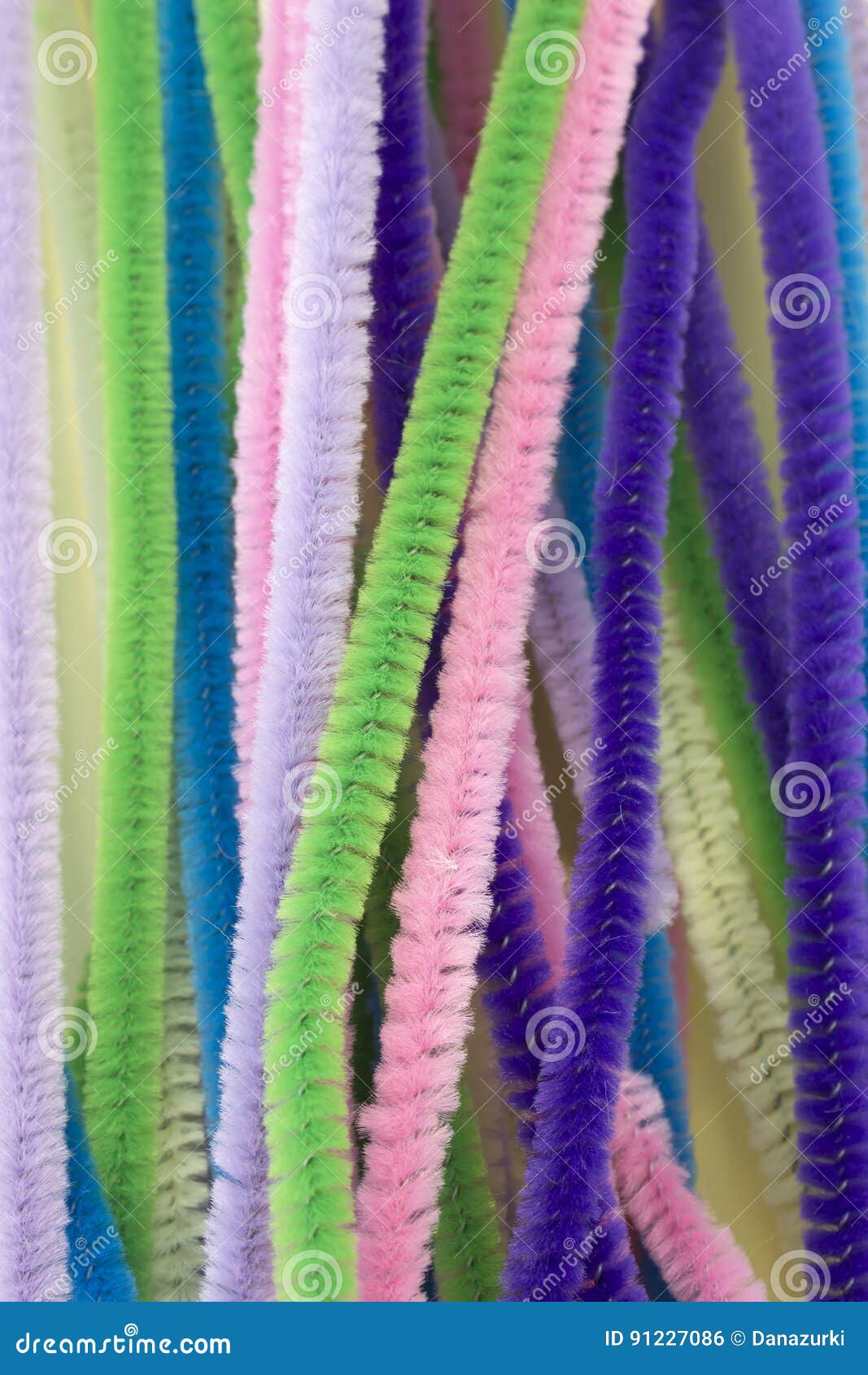 Pastel Colored Pipe Cleaners Stock Photo - Image of textures ...