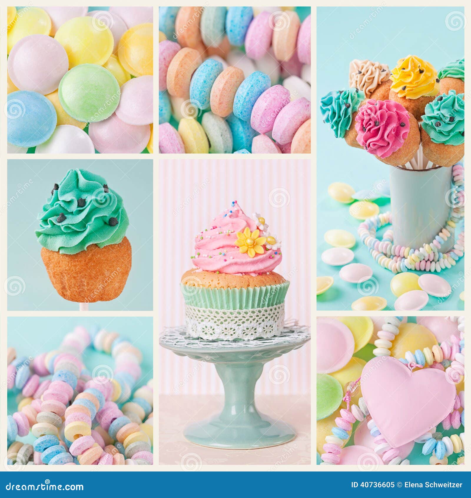 Pastel colored sweets stock image. Image of childhood - 40736605