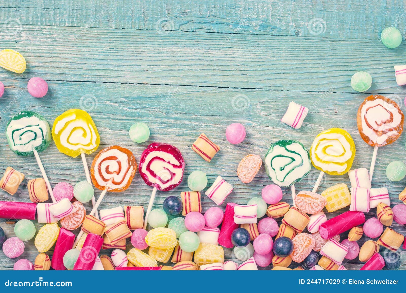Pastel colored sweets stock image. Image of lollipop - 244717029