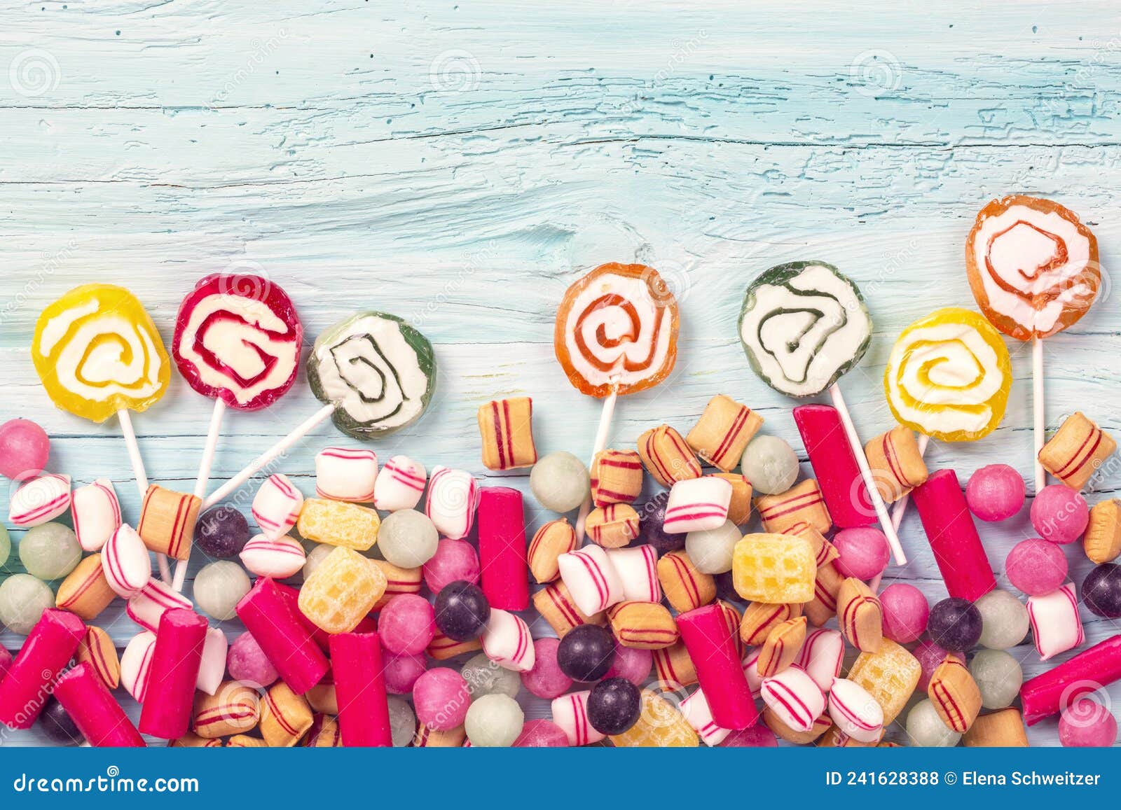 Pastel colored sweets stock photo. Image of sweets, birthday - 241628388