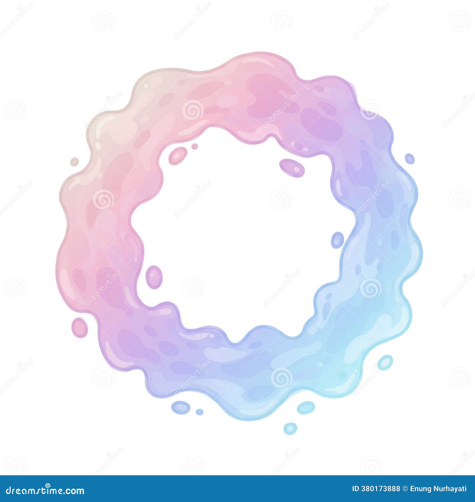 Liquid Circle Shape. Futuristic Abstract Background. Bright Fluid ...