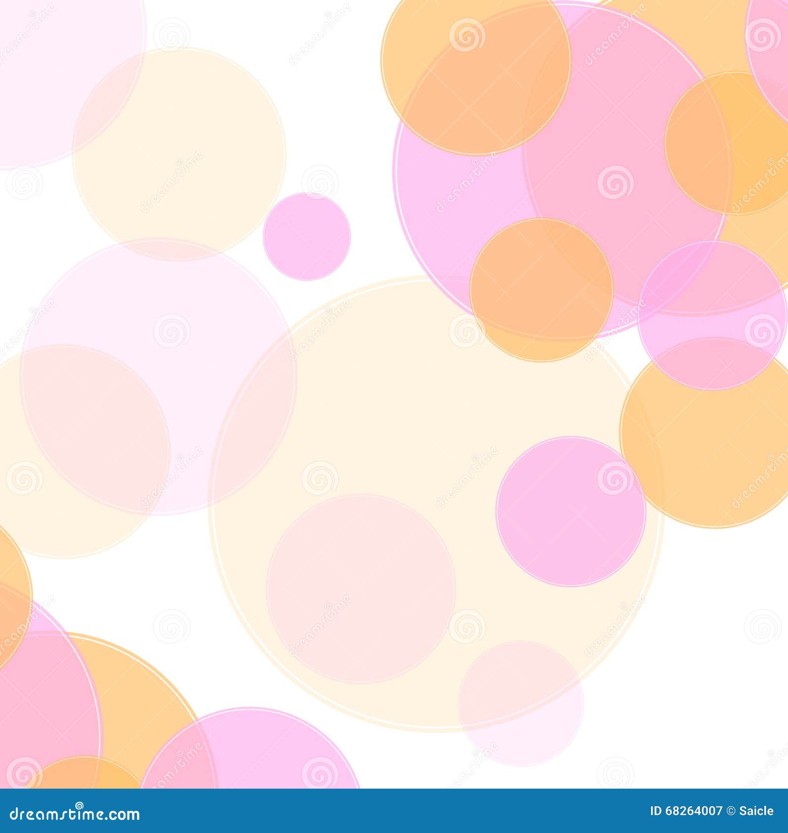Pastel Colors Abstract Minimal Circles Design Stock Vector ...