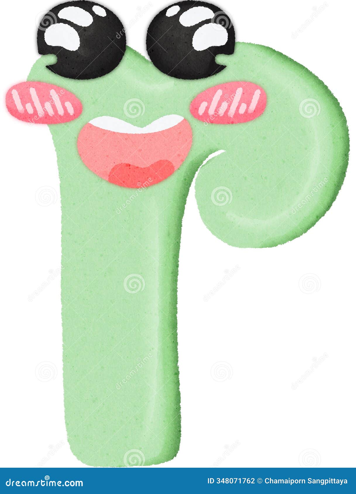 The Pastel Colors Alphabet R There is a Smile Stock Illustration ...