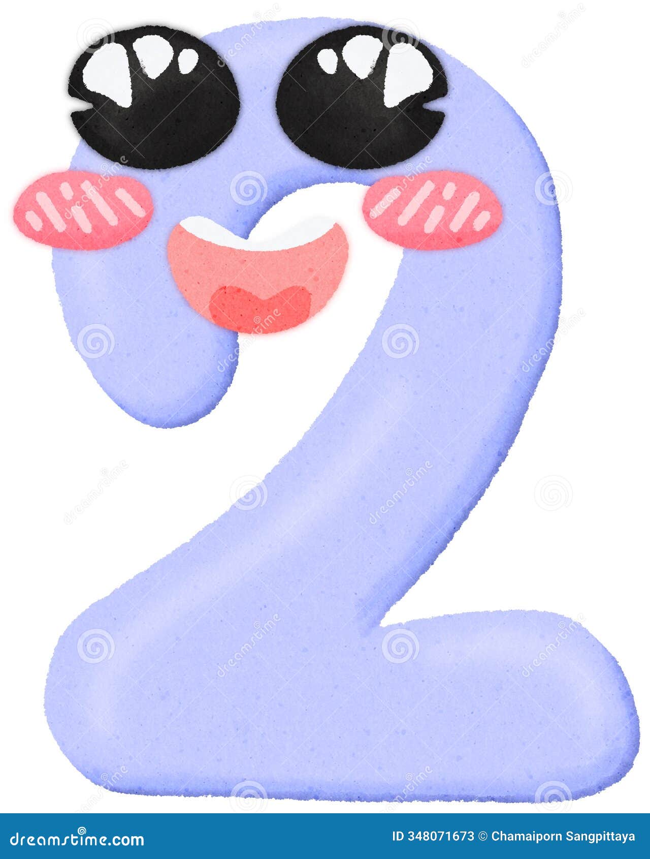 The Pastel Colors Number 2 There is a Smile Stock Illustration ...