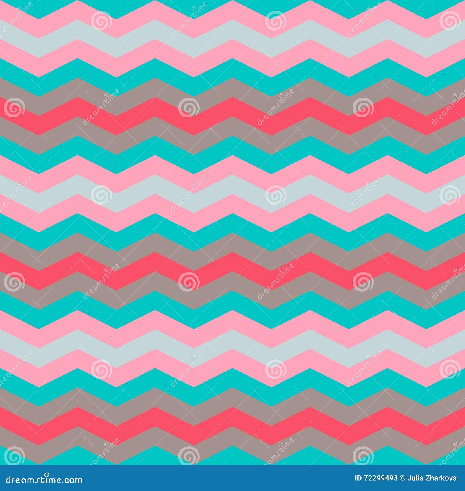 Pastel Colors Zig Zag Seamless Pattern Stock Illustration ...
