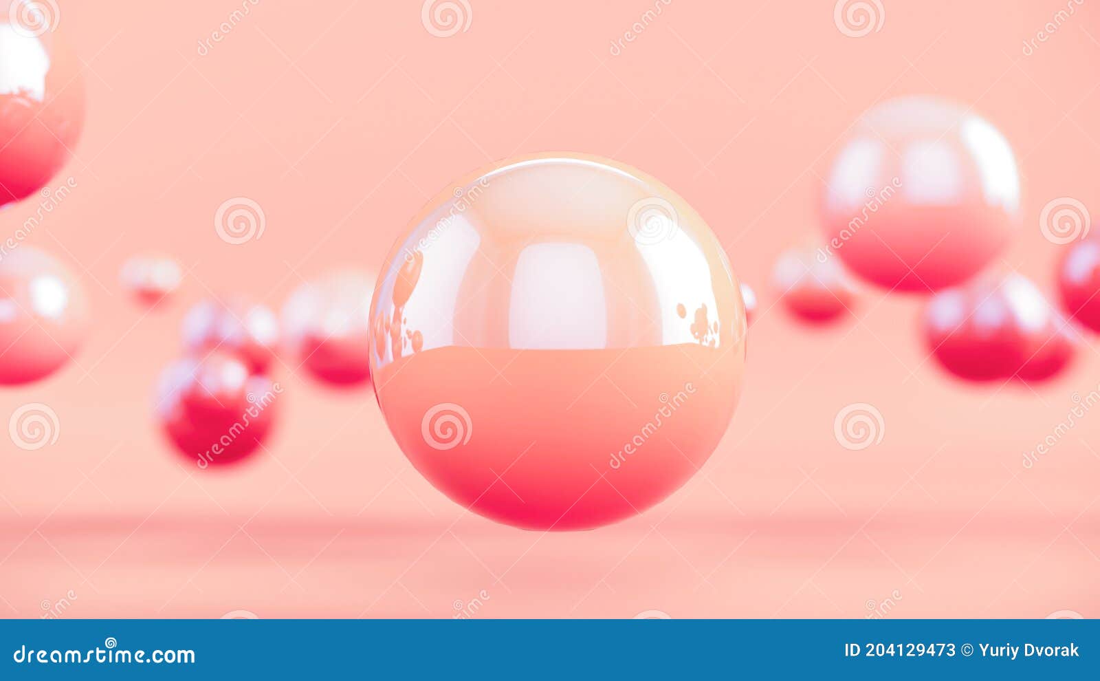 Pastel Colour Bubbles Design. Abstract Colorful Background with 3d ...