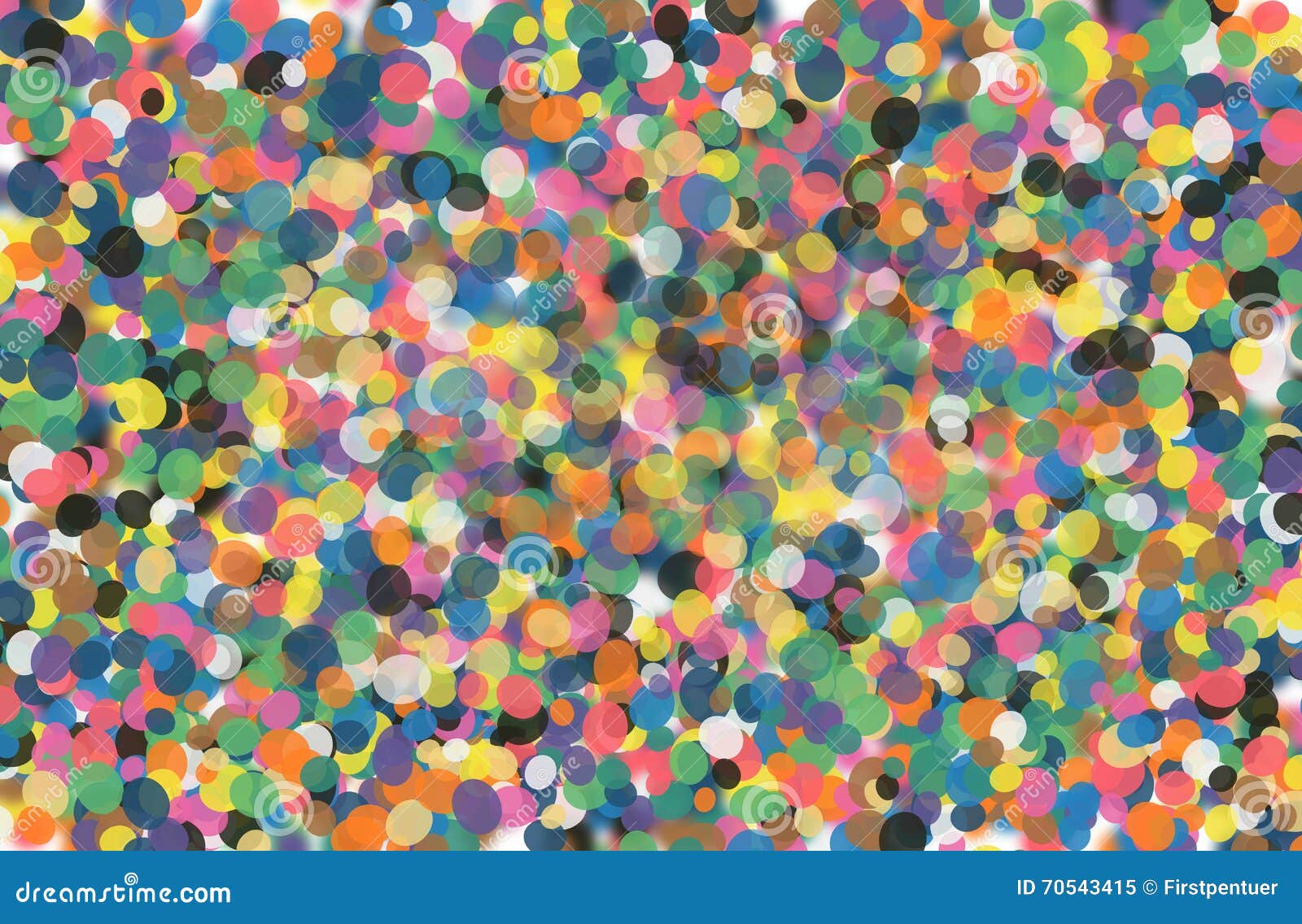 Pastel Colour Mingled Circles Abstract Background Stock Illustration ...