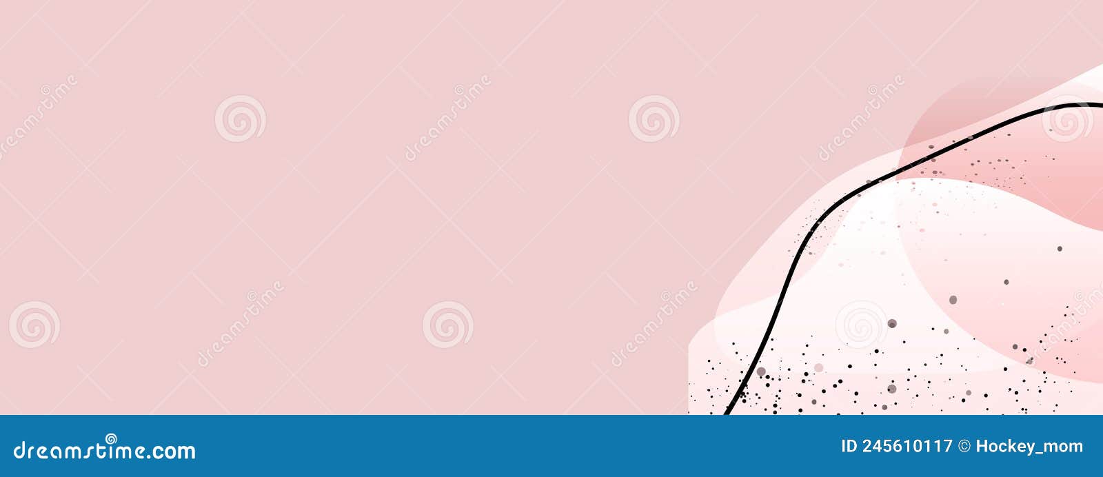 Pastel Coral Rectangular Background with Abstract Shapes, Lines ...