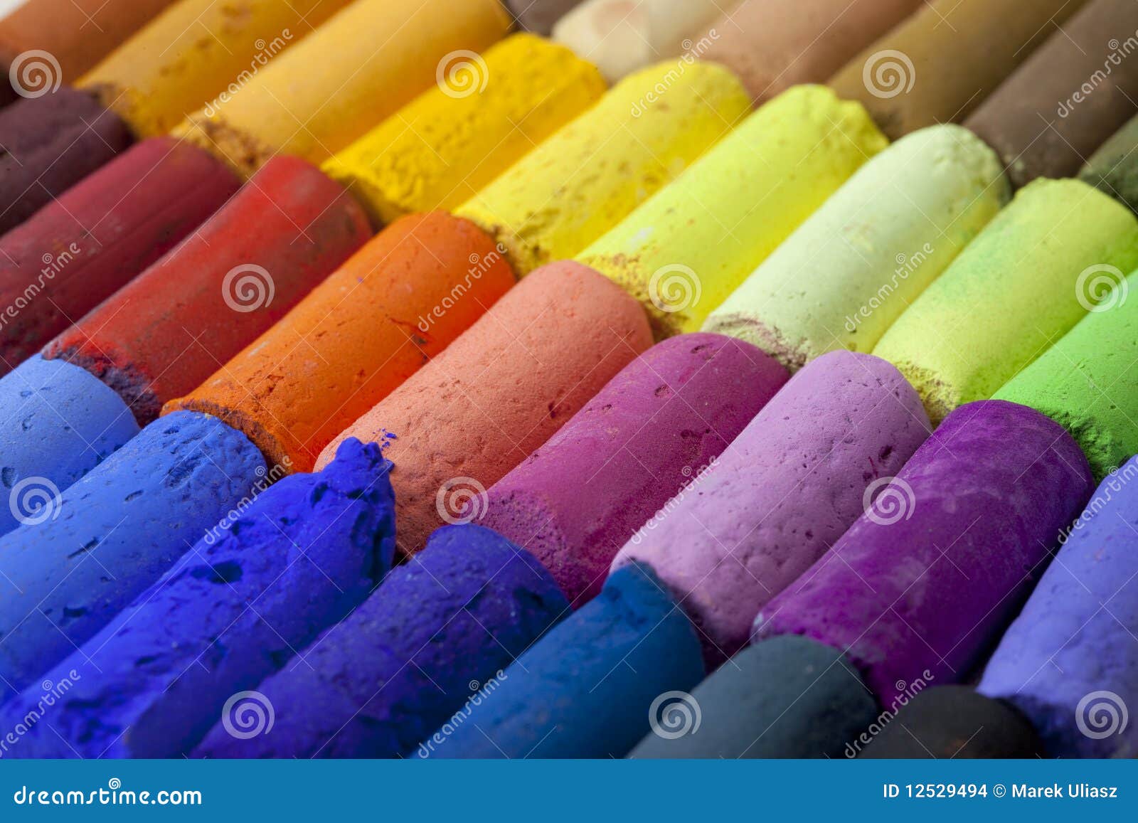 Pastel crayons abstract stock photo. Image of supply - 12529494
