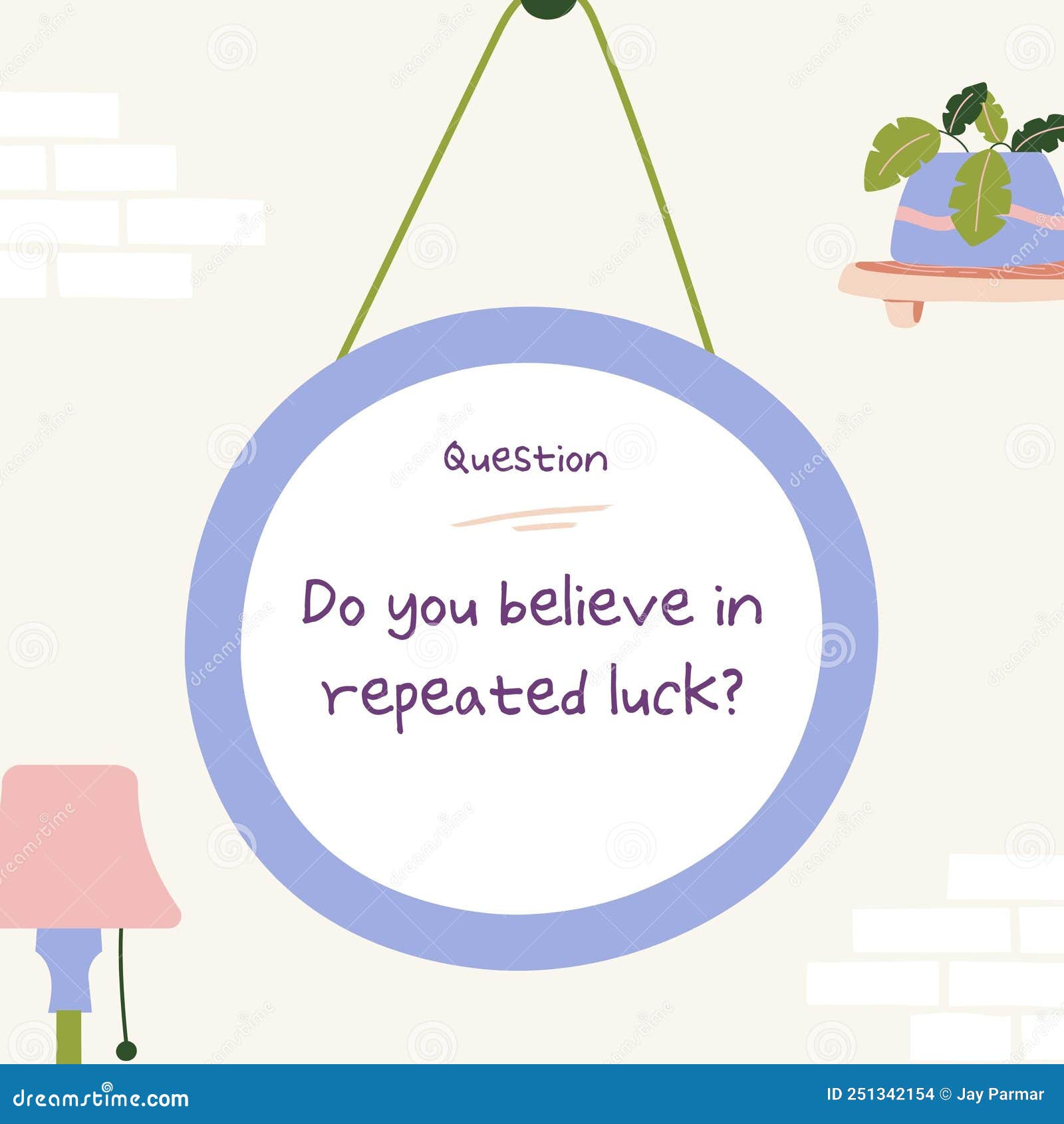 Pastel Cute Question Answer Self Affirmation Instagram Post Stock ...