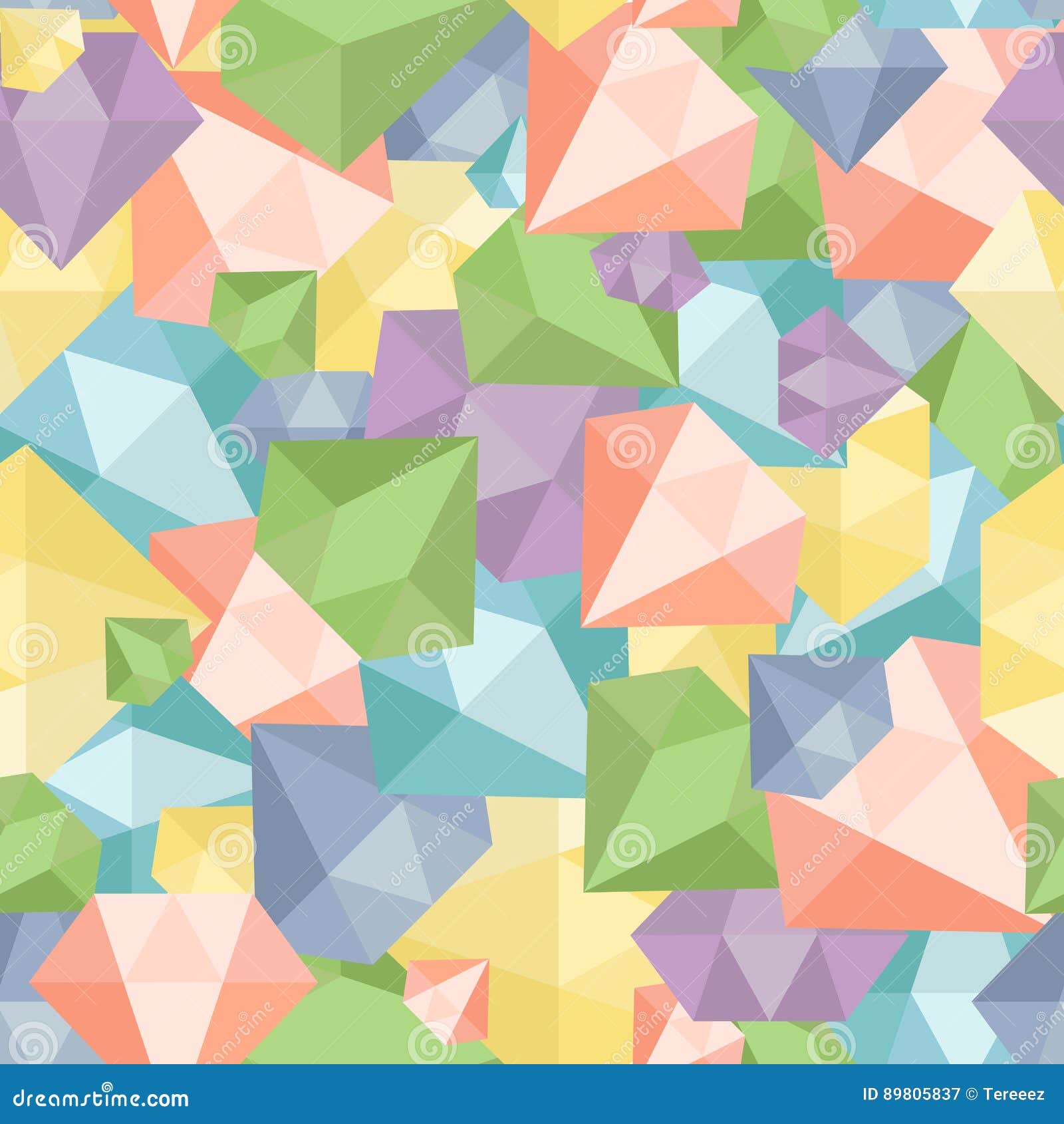 Pastel Diamond Seamless Pattern Abstract Luxury Crystal Vector Design ...