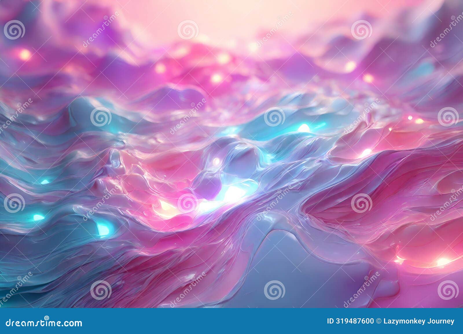 Pastel Fantasy Abstract Electric Wave Light Background Stock ...