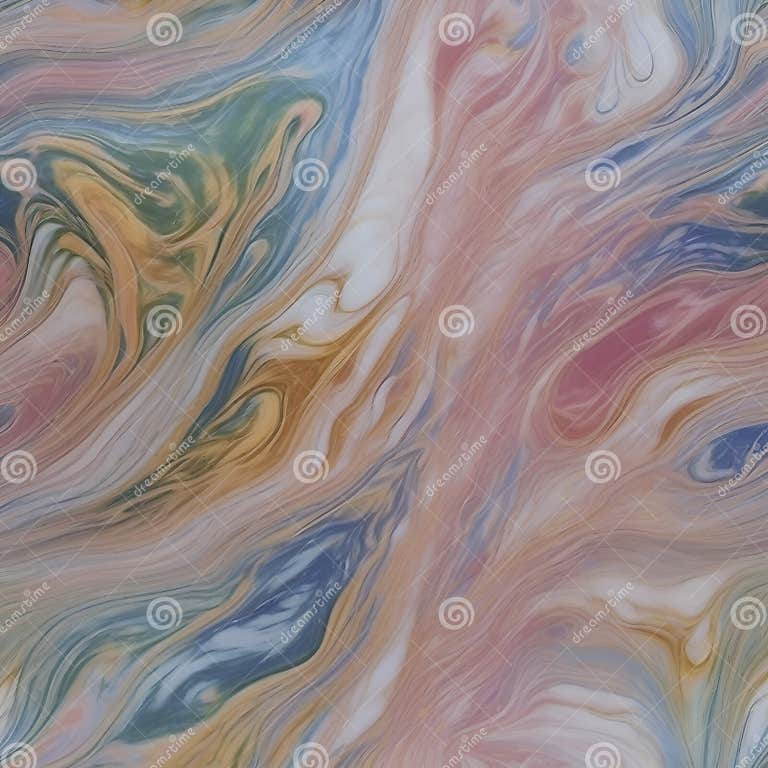 Pastel Fire Pattern on Marble. AI-Generated. Stock Illustration ...