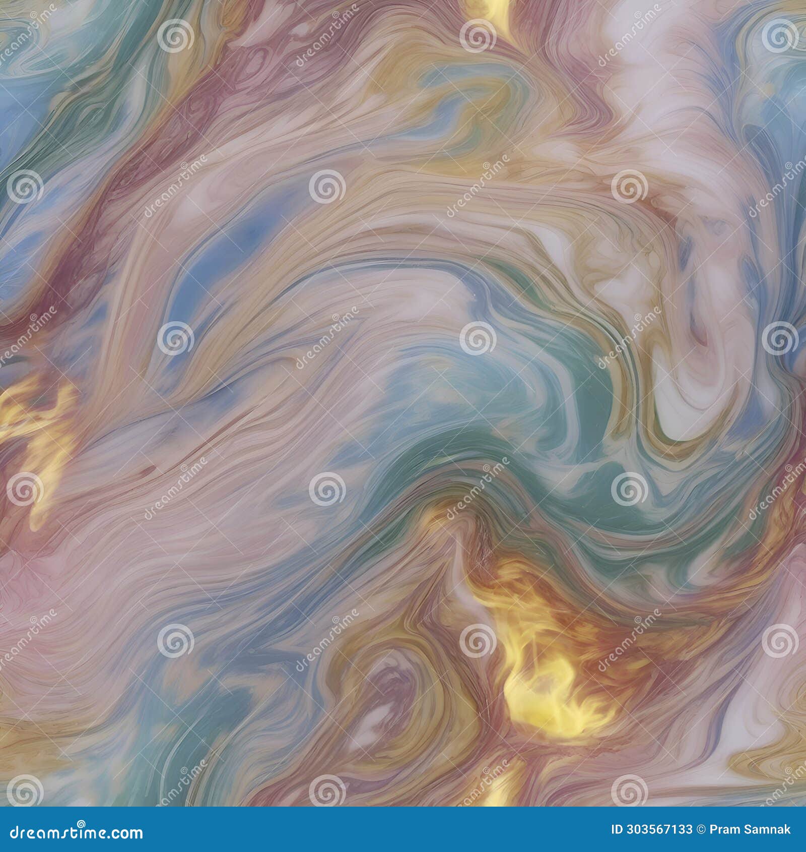 Pastel Fire Pattern on Marble. AI-Generated. Stock Illustration ...