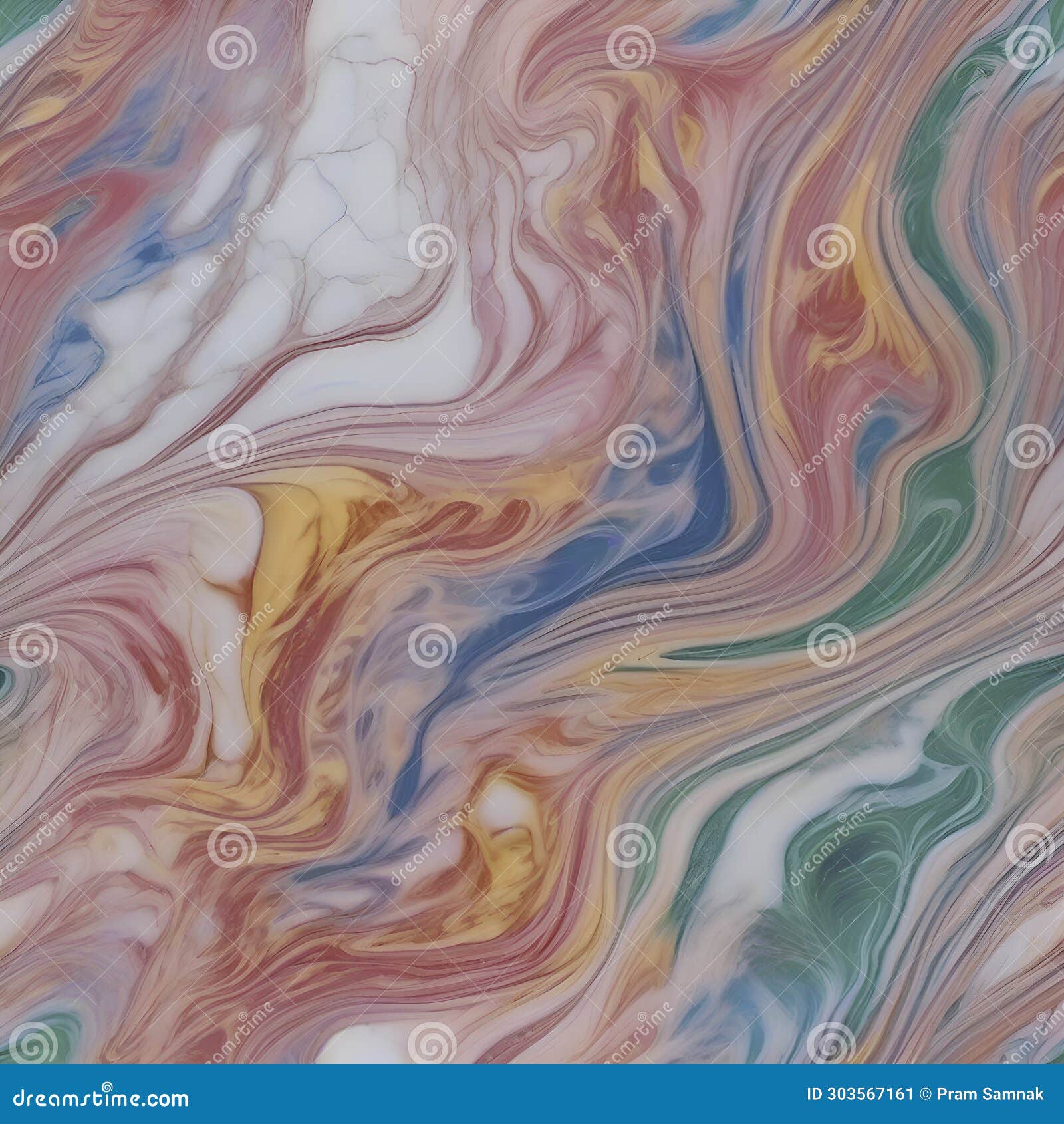 Pastel Fire Pattern on Marble. AI-Generated. Stock Illustration ...