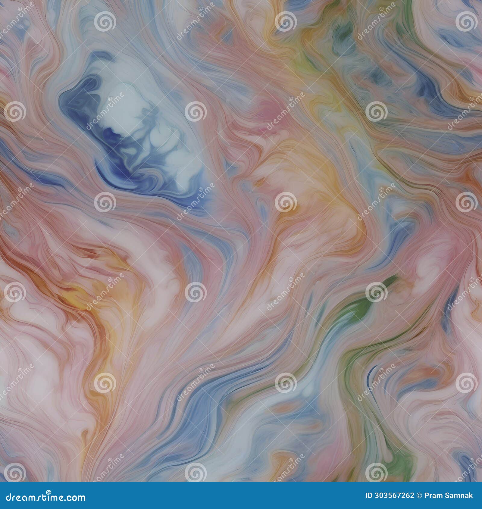 Pastel Fire Pattern on Marble. AI-Generated. Stock Illustration ...