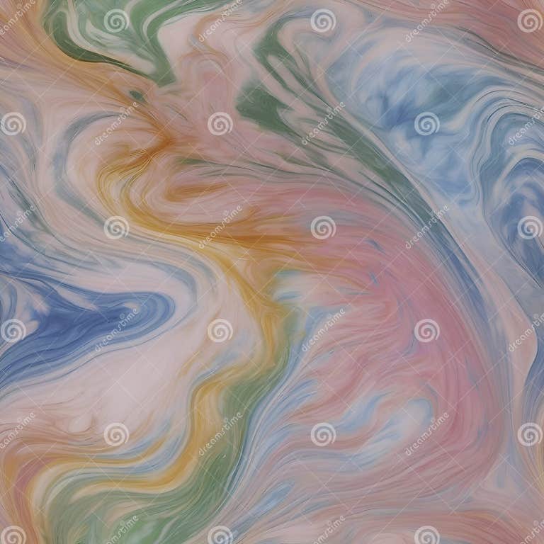 Pastel Fire Pattern on Marble. AI-Generated. Stock Illustration ...