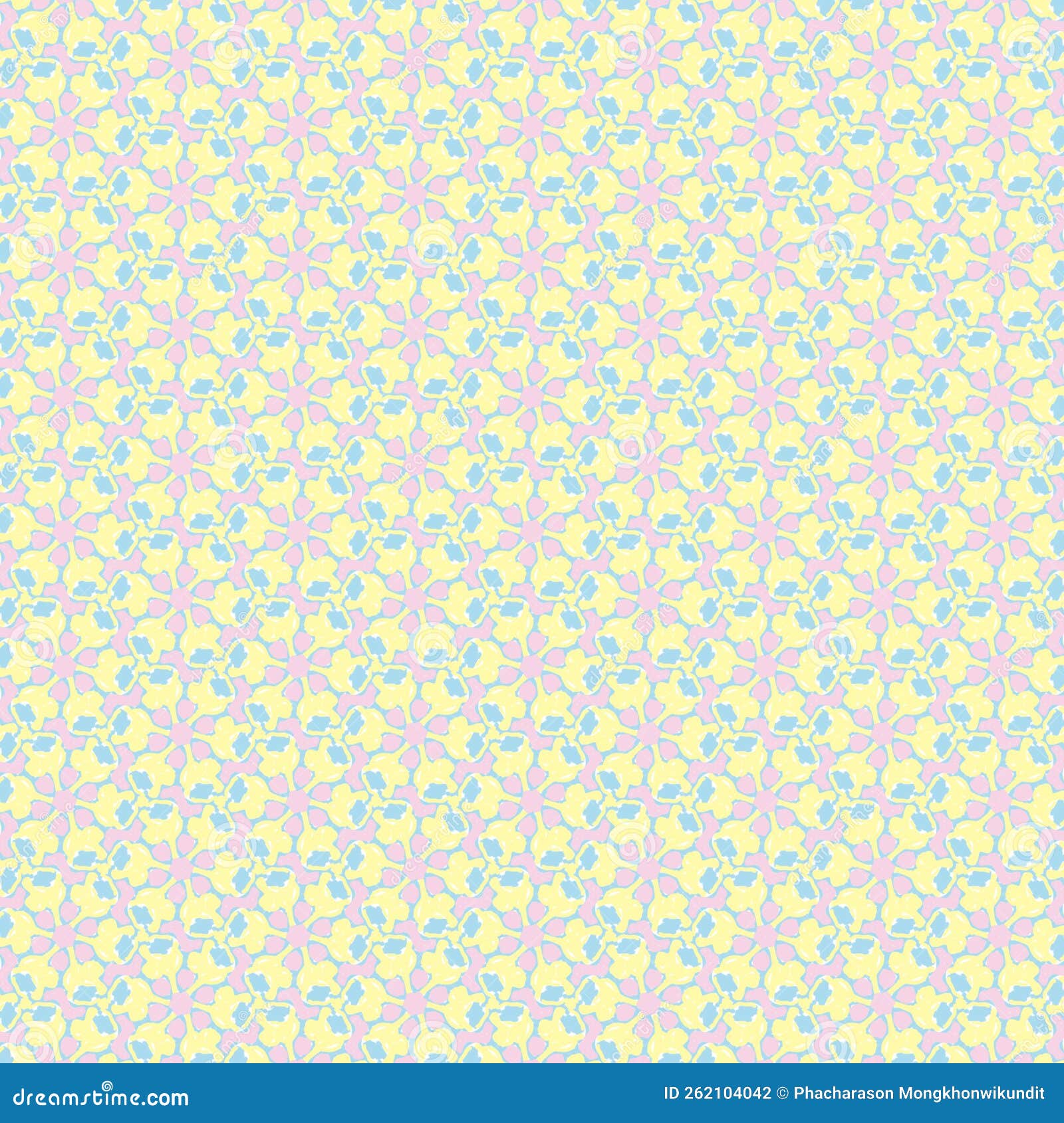 Pastel Floral Texture for Background Fabric Stock Illustration ...