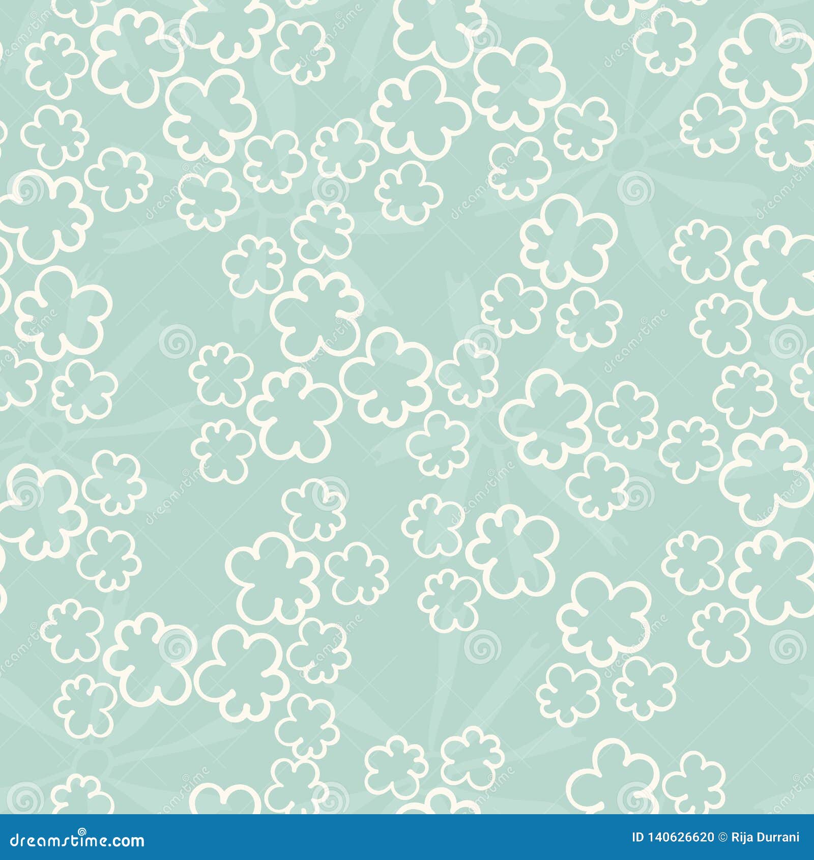 Pastel Floral Texture Background Seamless Repeating Pattern Design ...